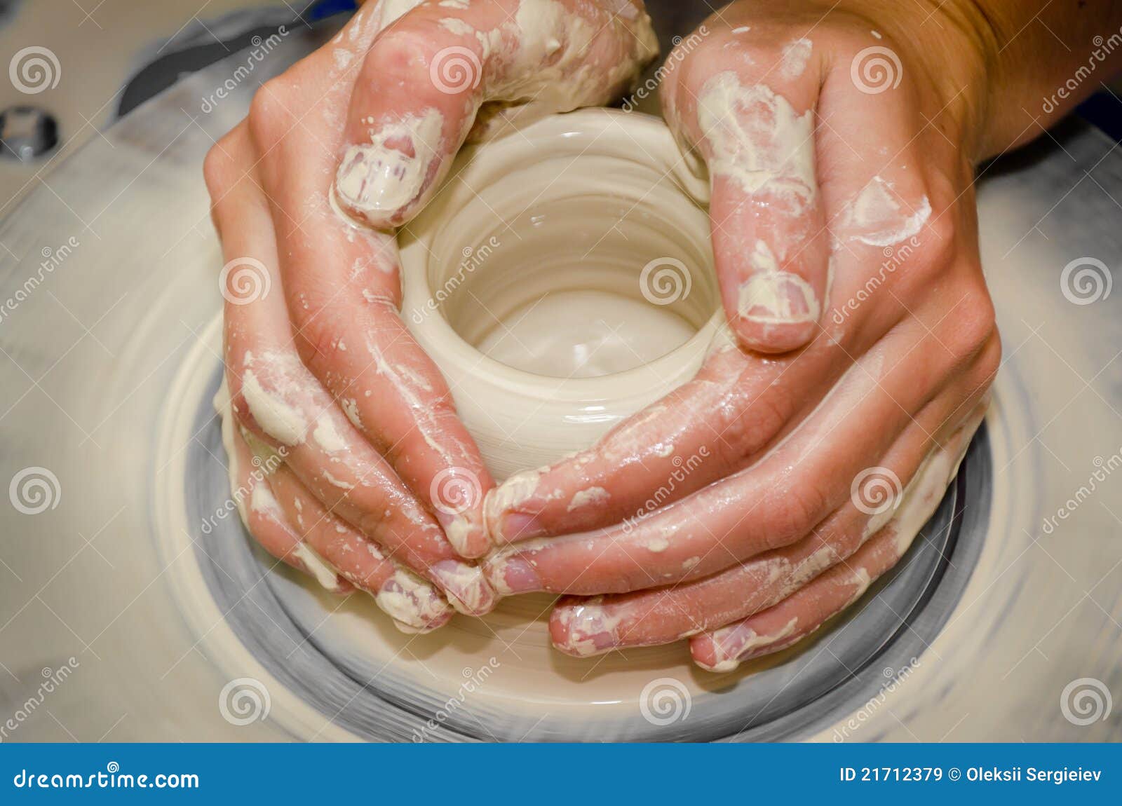 Pottery handmade stock image. Image of patience, create - 21712379