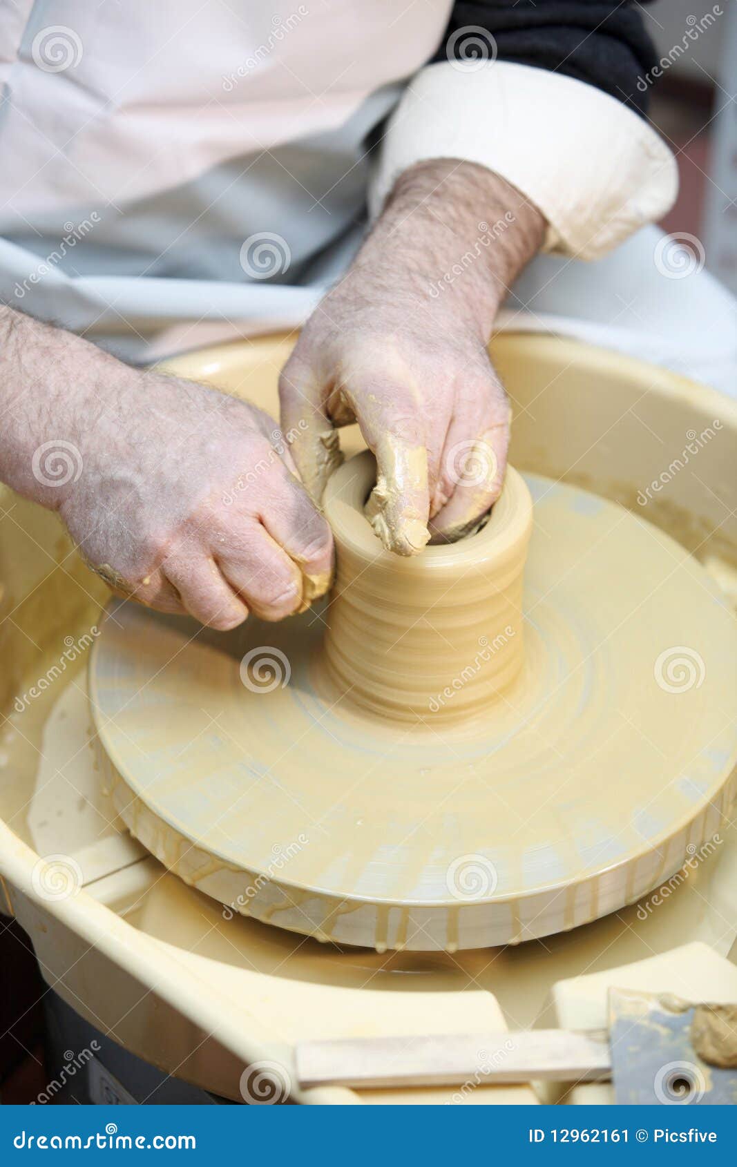 Pottery Handmade Art and Craft Stock Image - Image of brown ...