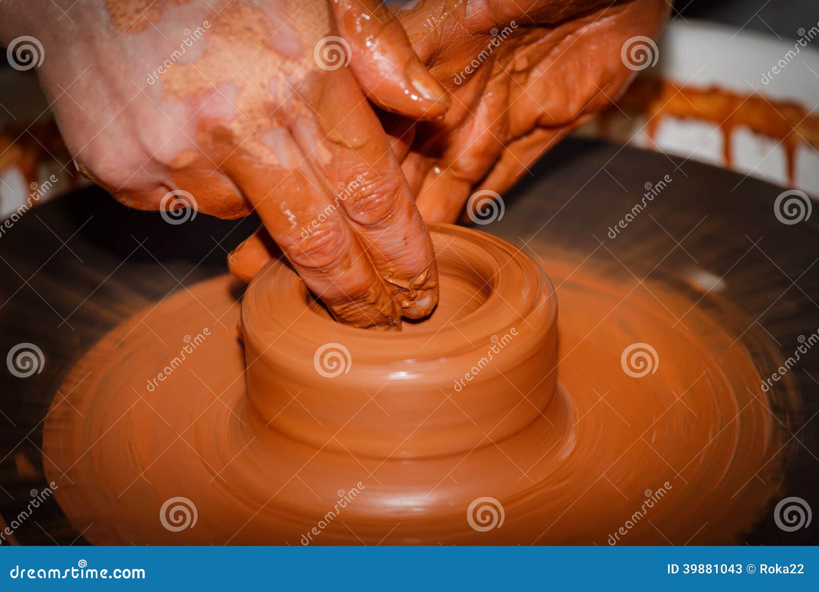 Pottery handmade stock image. Image of designer, pottery - 39881043