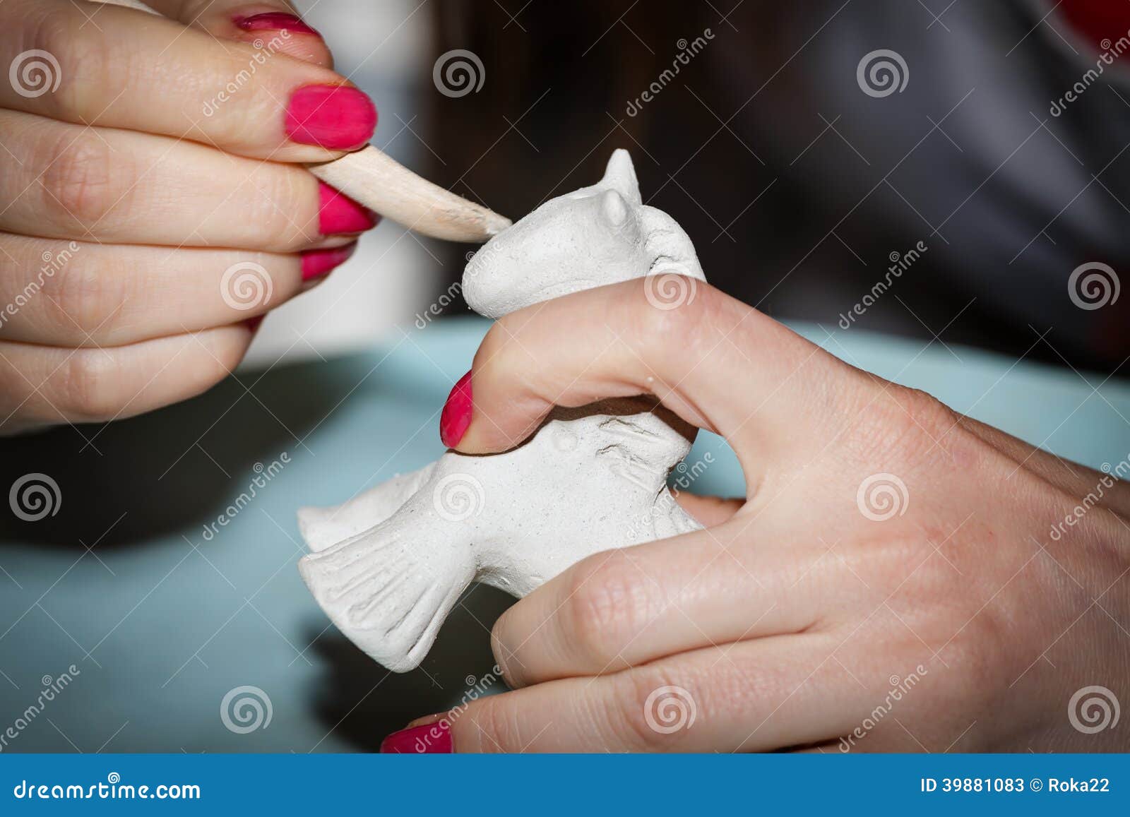 Pottery handmade stock image. Image of adjusting, handwork - 39881083