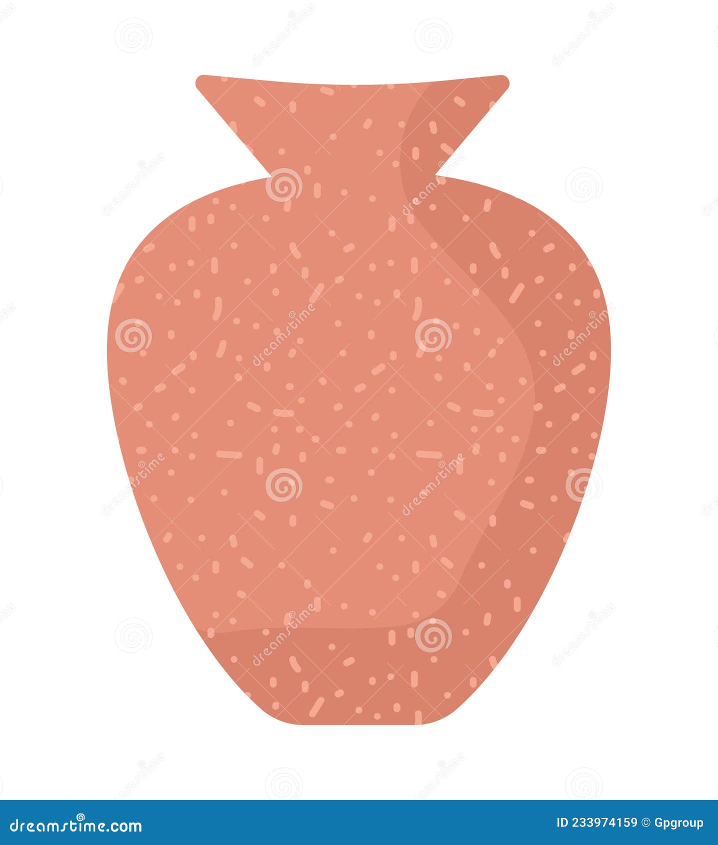 Pottery jar illustration stock vector. Illustration of pottery - 233974159