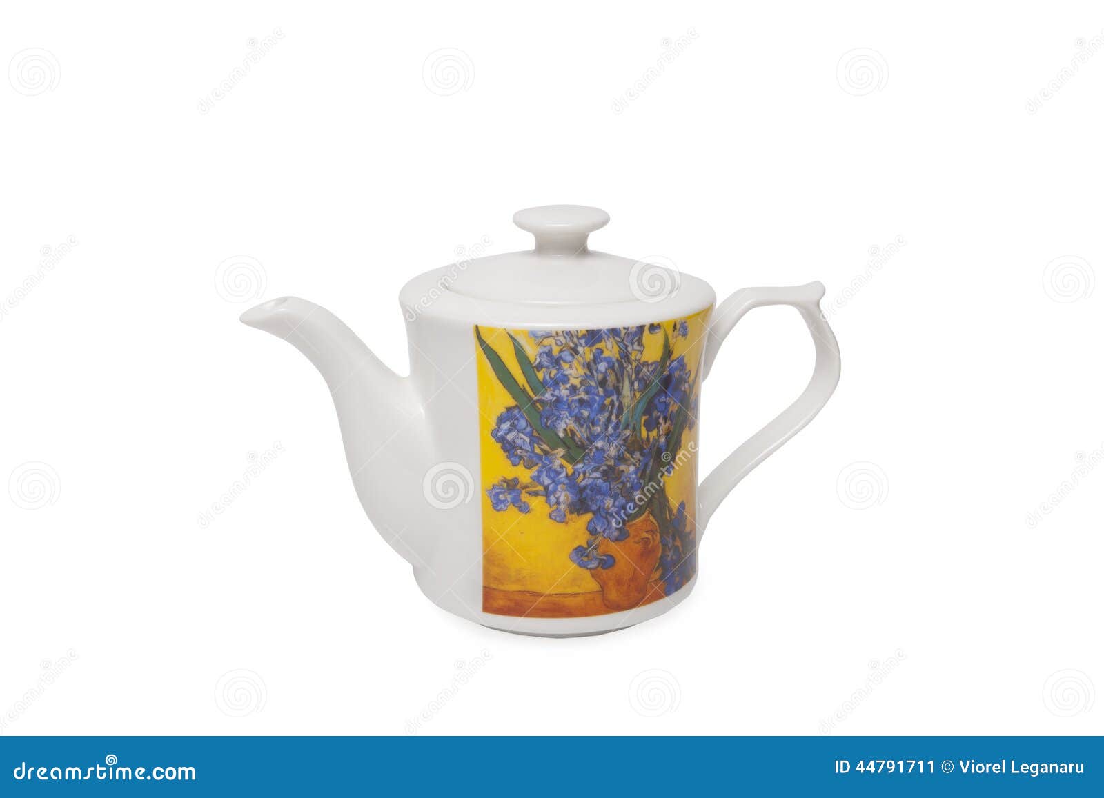 Pottery Kettle Isolated on Background Stock Image - Image of background ...