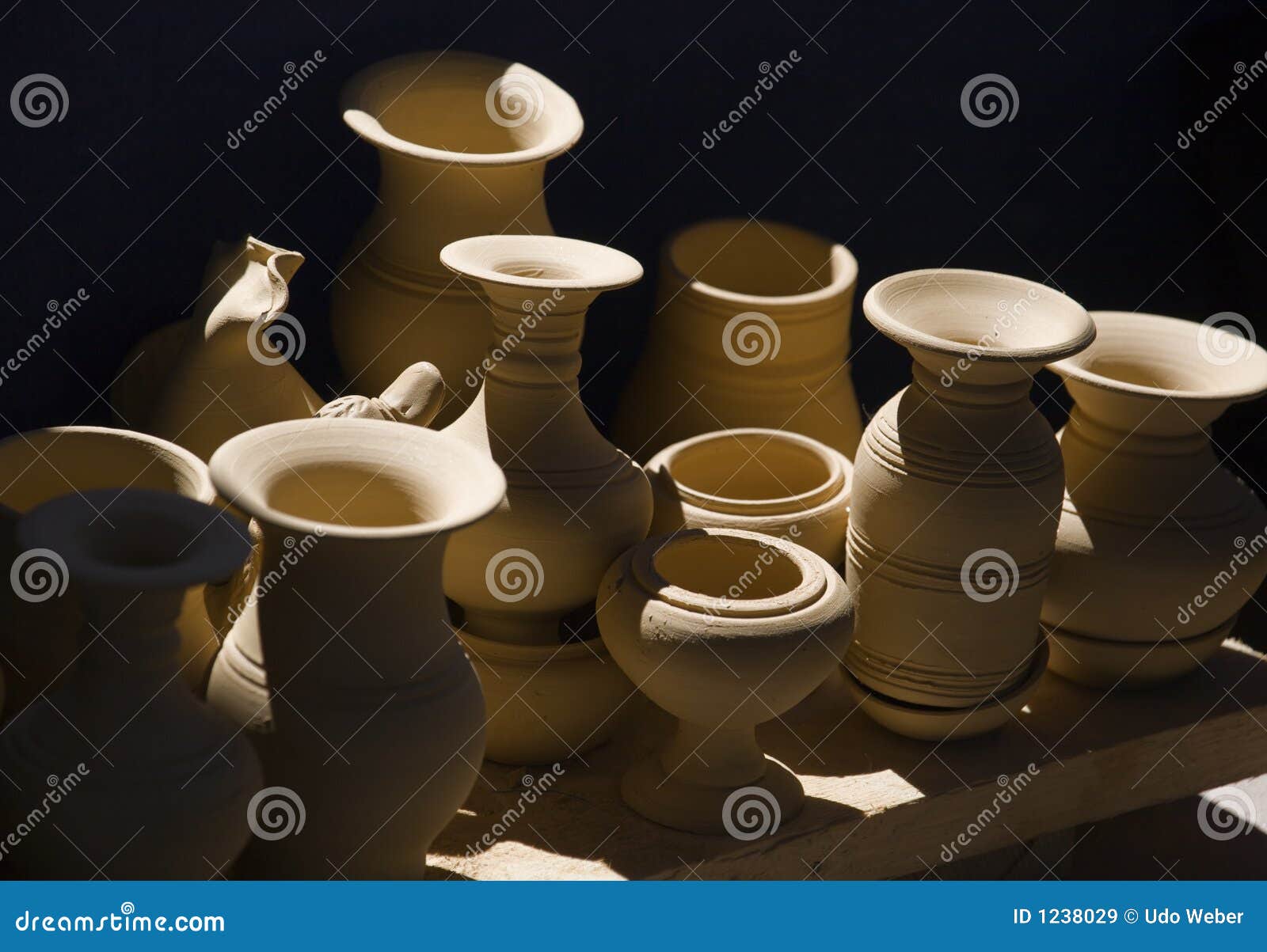 Pottery and light stock image. Image of mediterranean - 1238029