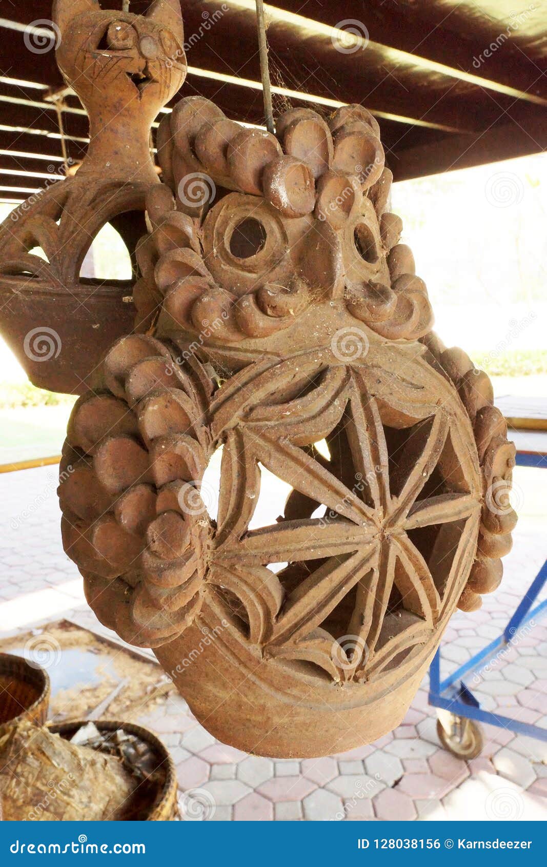 A Pottery looks beautiful. stock photo. Image of natural - 128038156