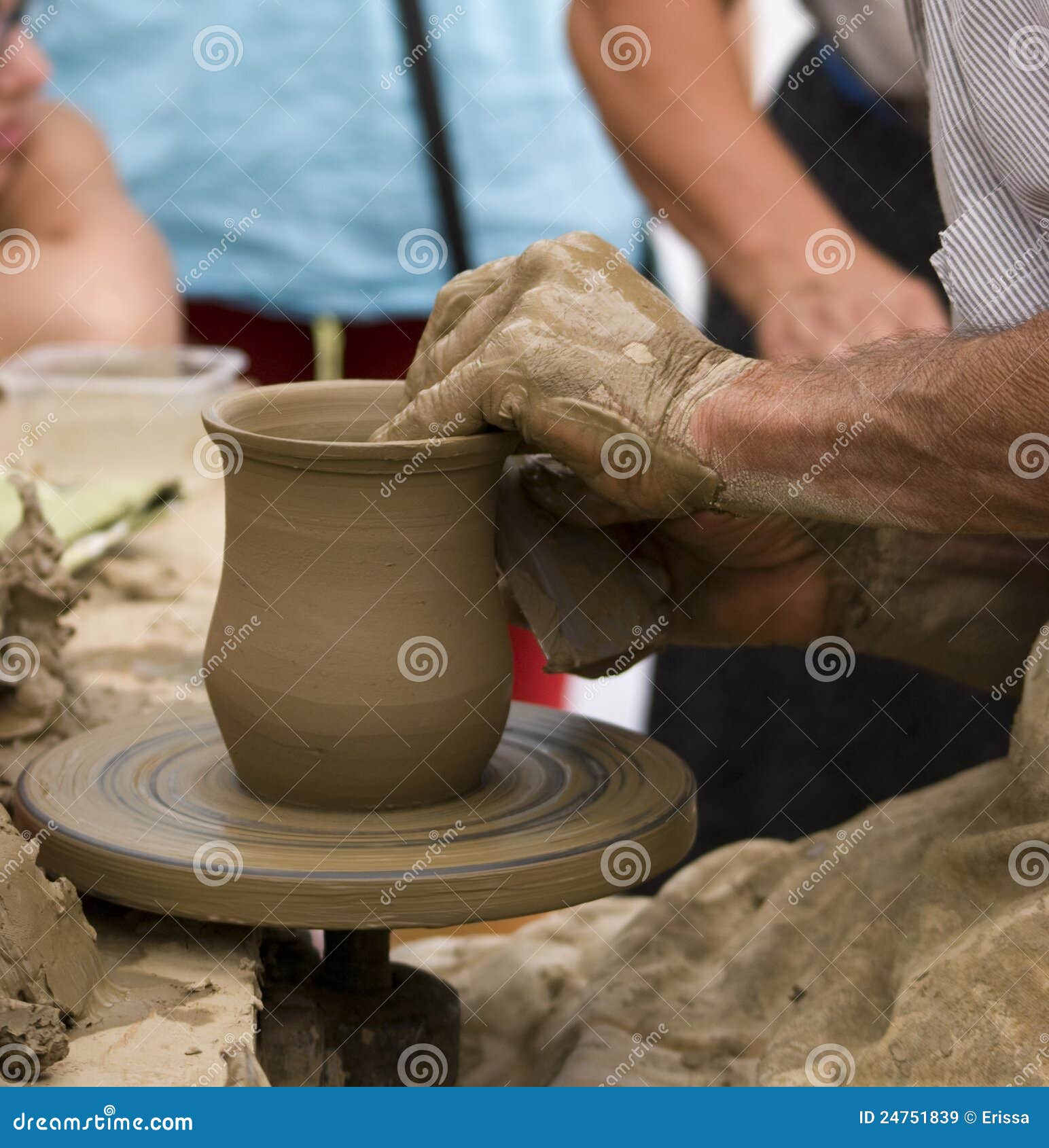 Pottery making stock image. Image of earthen, crock, clay - 24751839