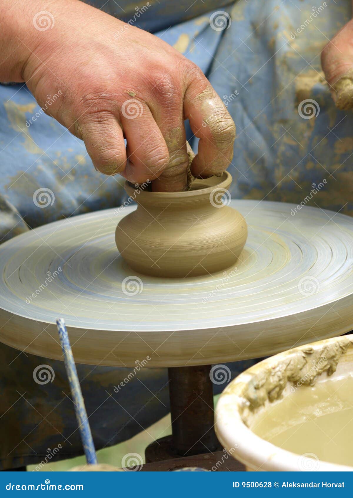 Pottery making stock photo. Image of clay, hollow, craftsmanship - 9500628