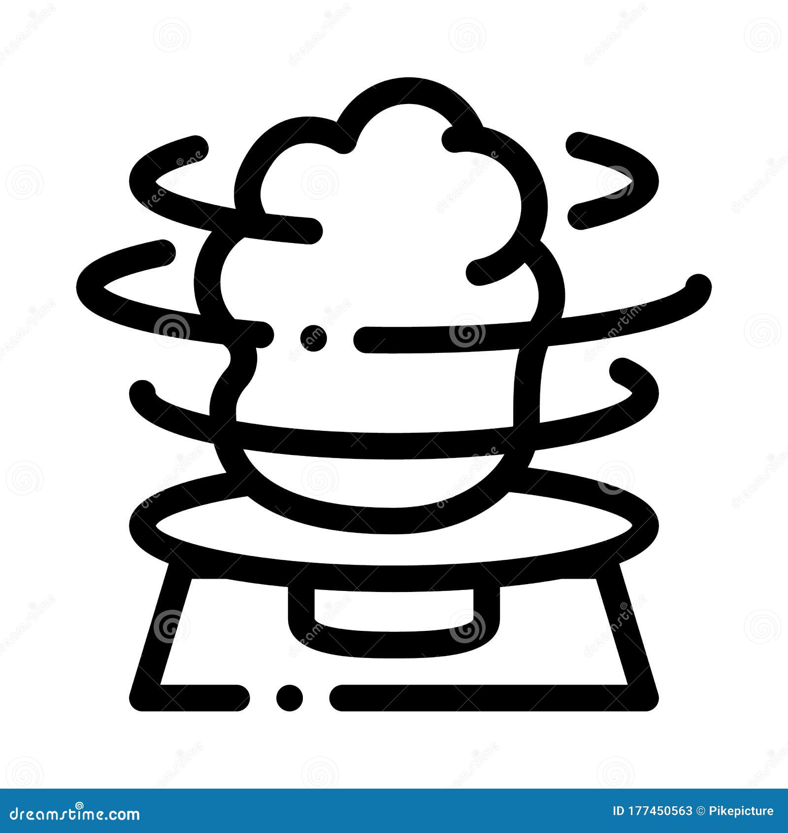 Pottery Making Process Icon Vector Outline Illustration Stock Vector ...