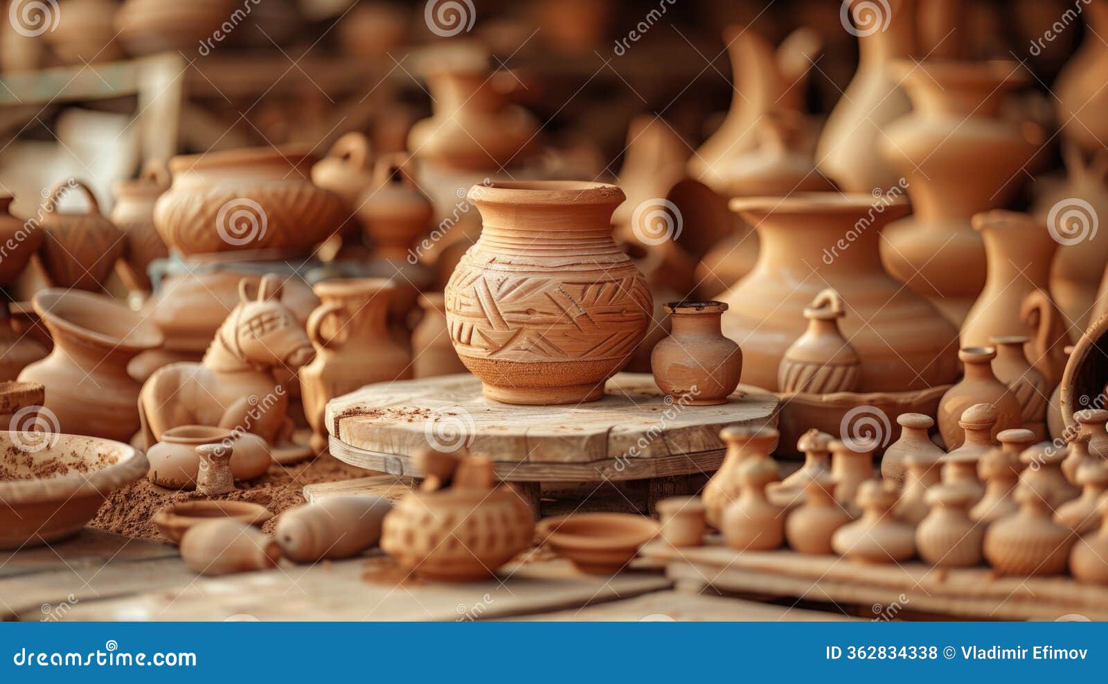 Pottery Making Studio stock photo. Image of vase, manual - 362834338