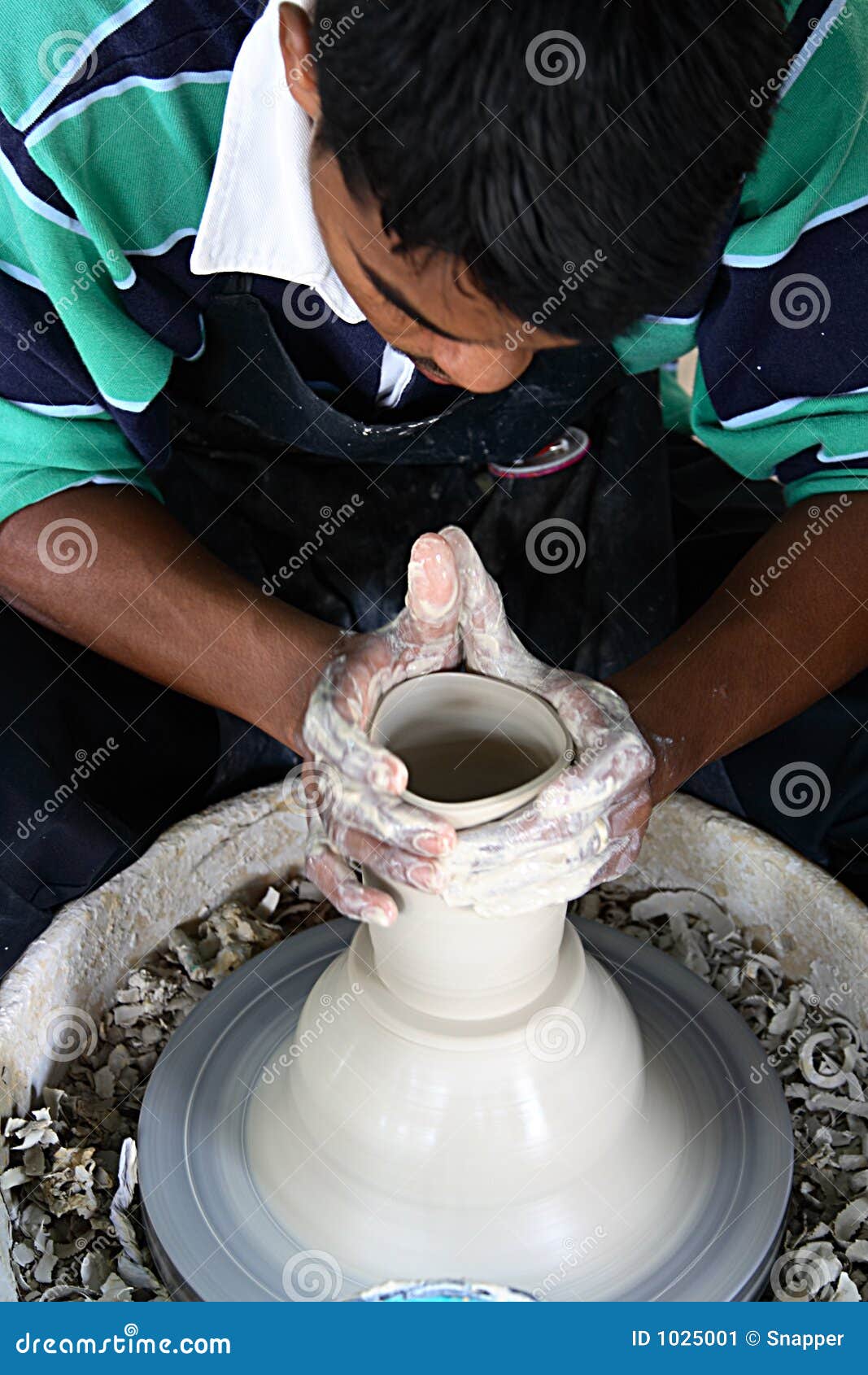 Pottery man stock image. Image of ceramic, recreation - 1025001