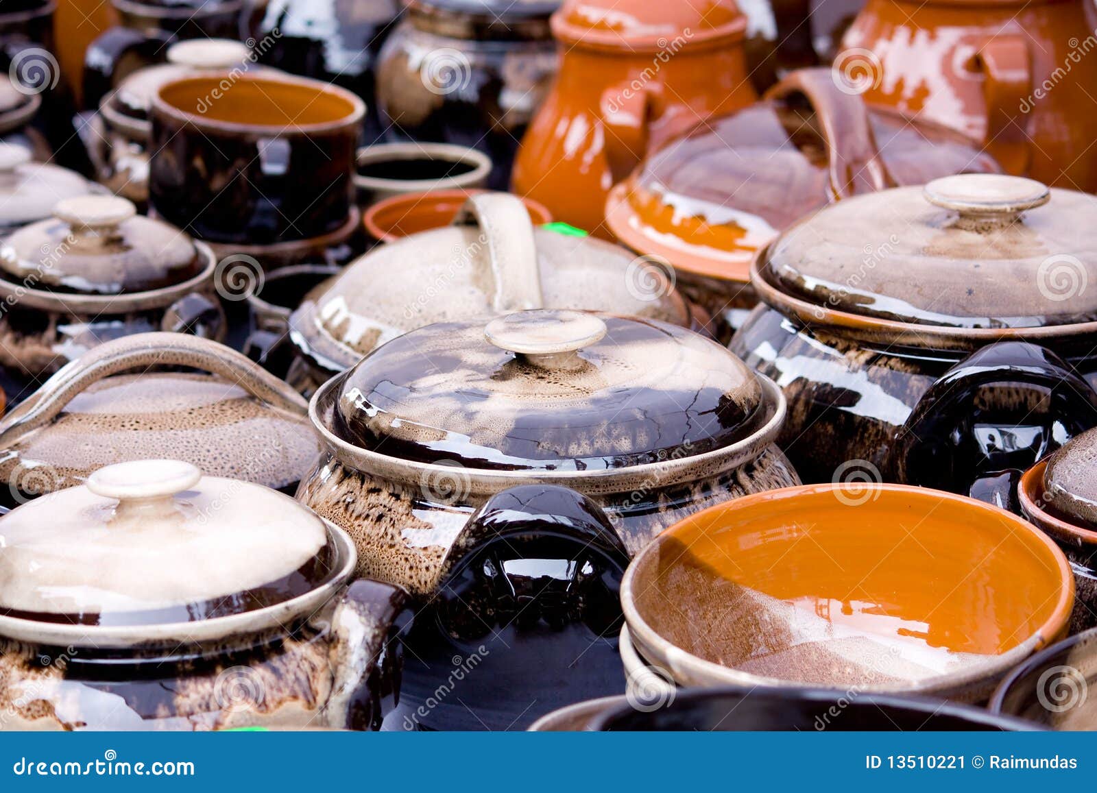 Pottery market stock image. Image of jars, ceramics, crete - 13510221