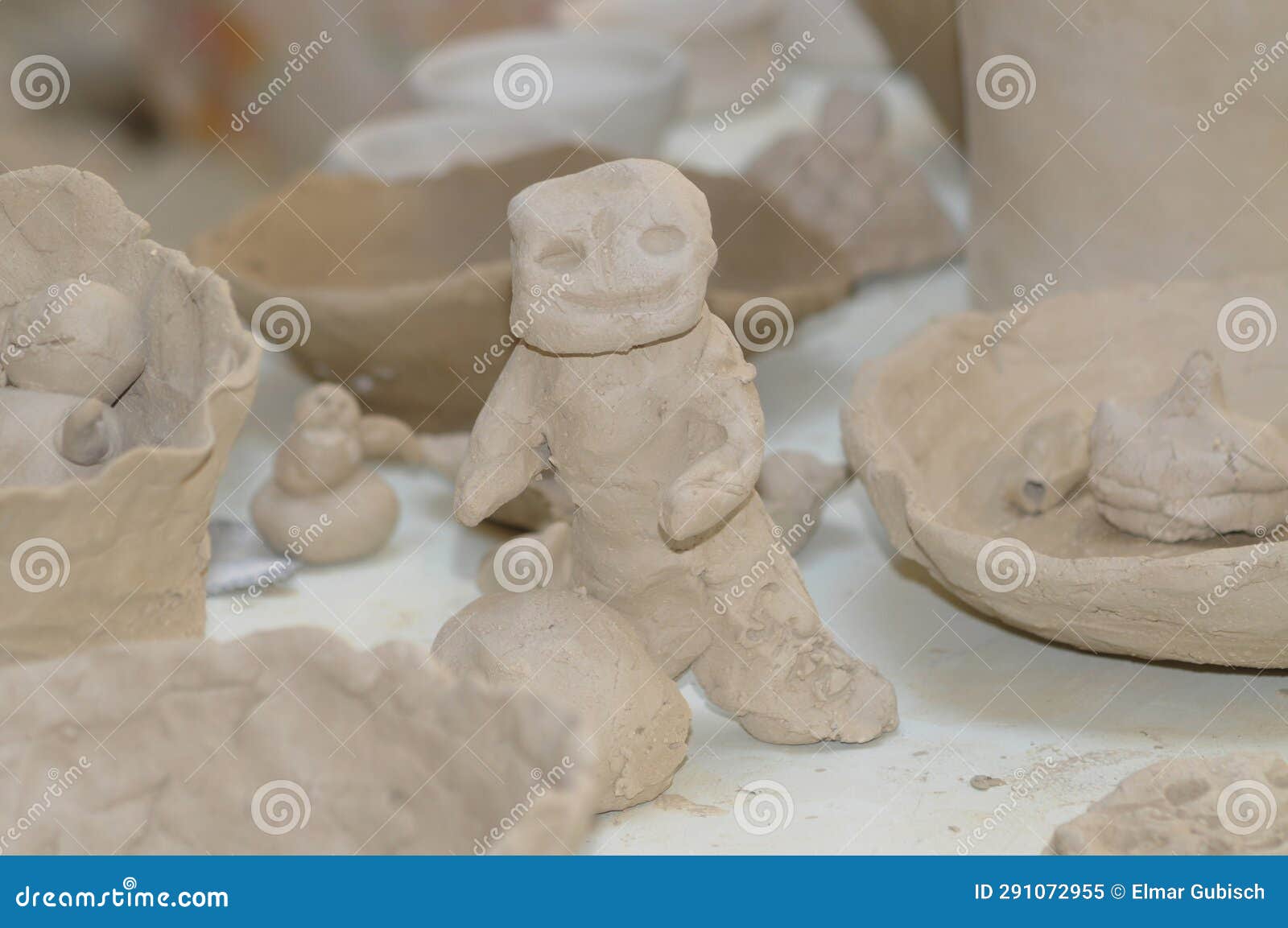 Pottery Object Made from Clay Stock Image - Image of craft, earthenware ...