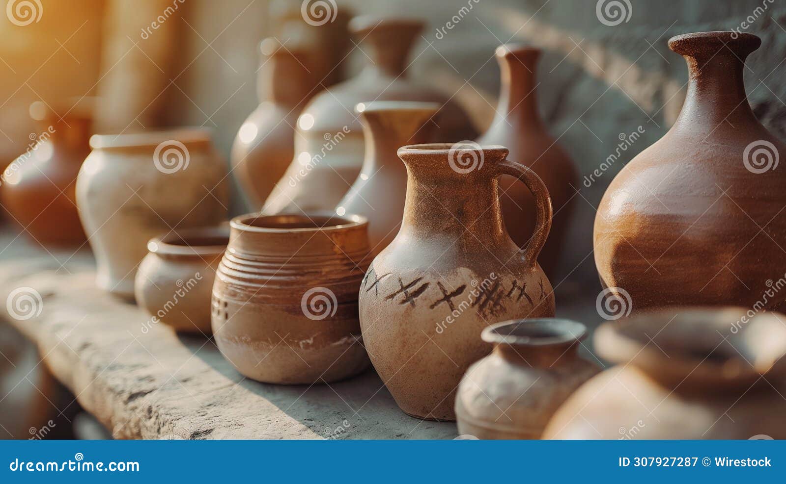 Pottery Photography - Tone Colors - AI Generated Digital Art Stock ...