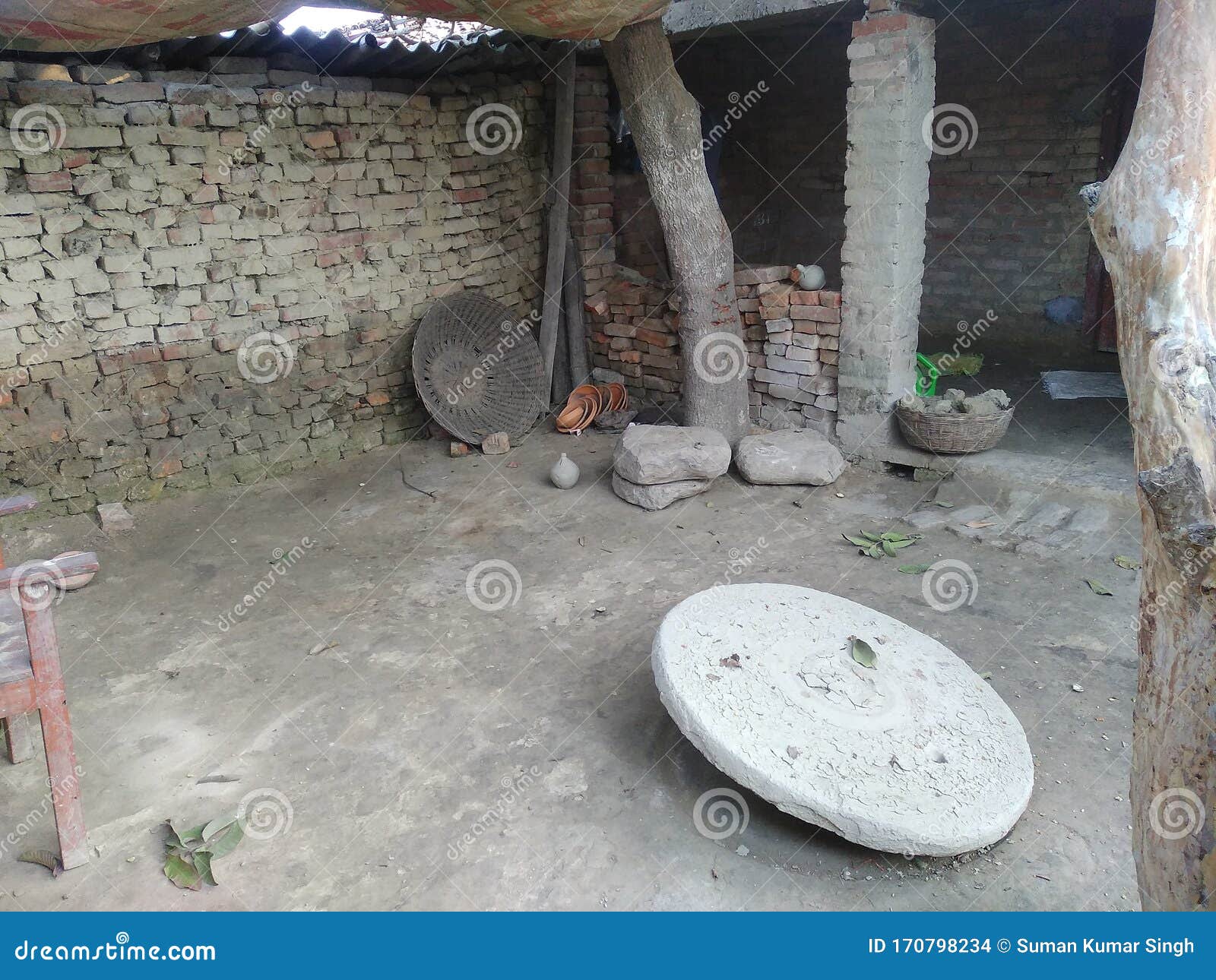 Potters Wheel in Rhika Madhubani Bihar India Stock Photo - Image of ...