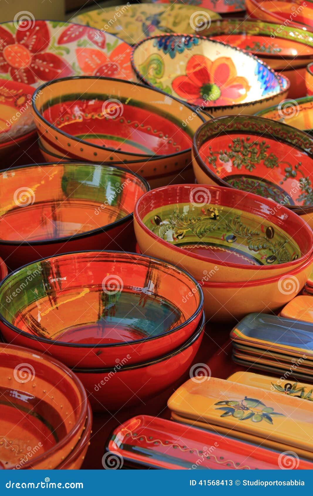 Pottery in the Provence stock image. Image of colors - 41568413