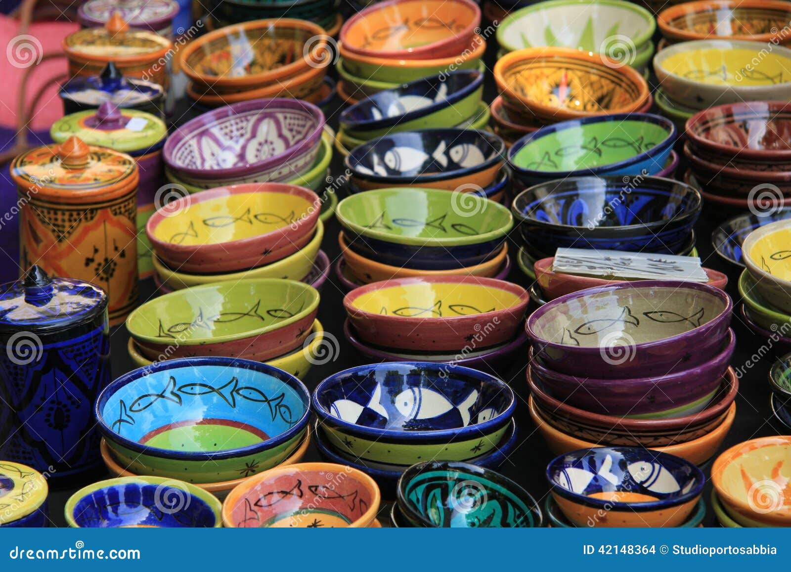 Pottery in the Provence stock photo. Image of ceramics - 42148364