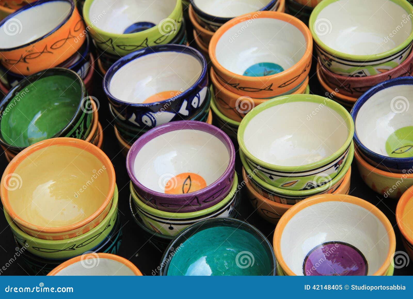 Pottery in the Provence stock image. Image of merchandise - 42148405