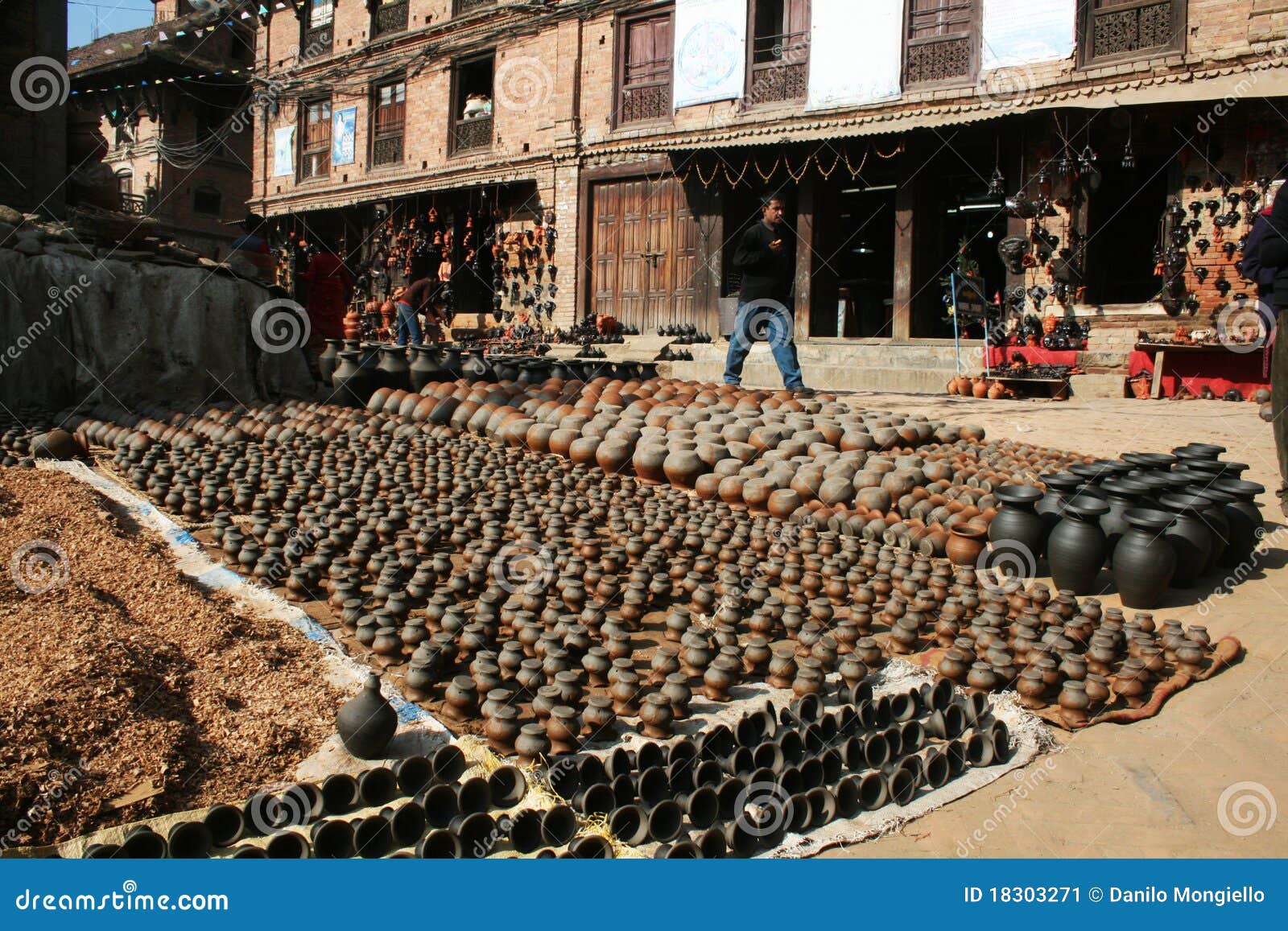 Pottery square editorial photo. Image of nepal, handmade - 18303271