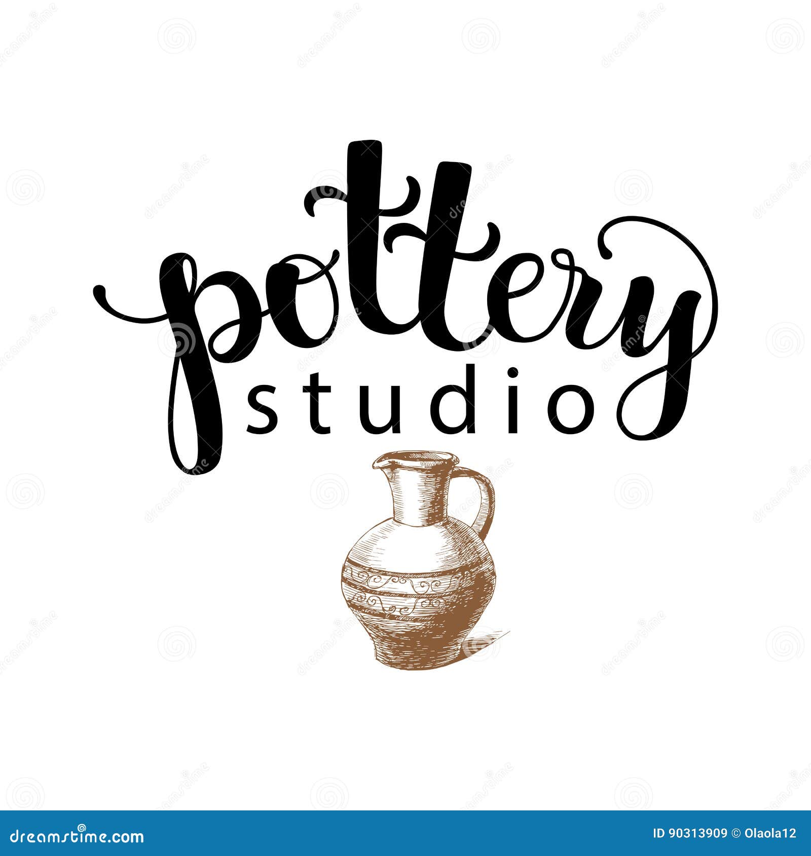Pottery studio logo stock vector. Illustration of magic - 90313909