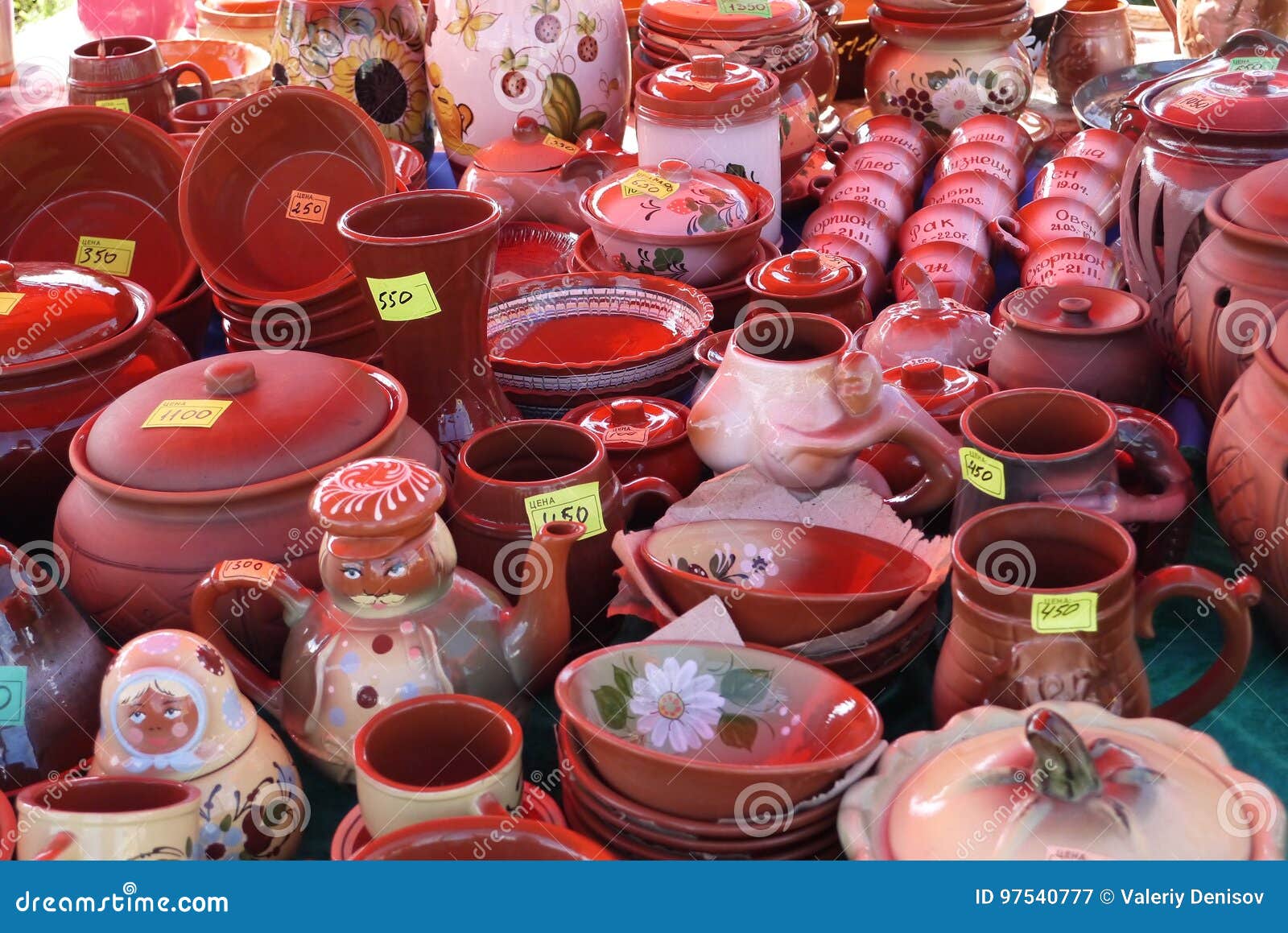 Stylish Pottery Woman Siting On Bench With Pottery Wheel And Making ...