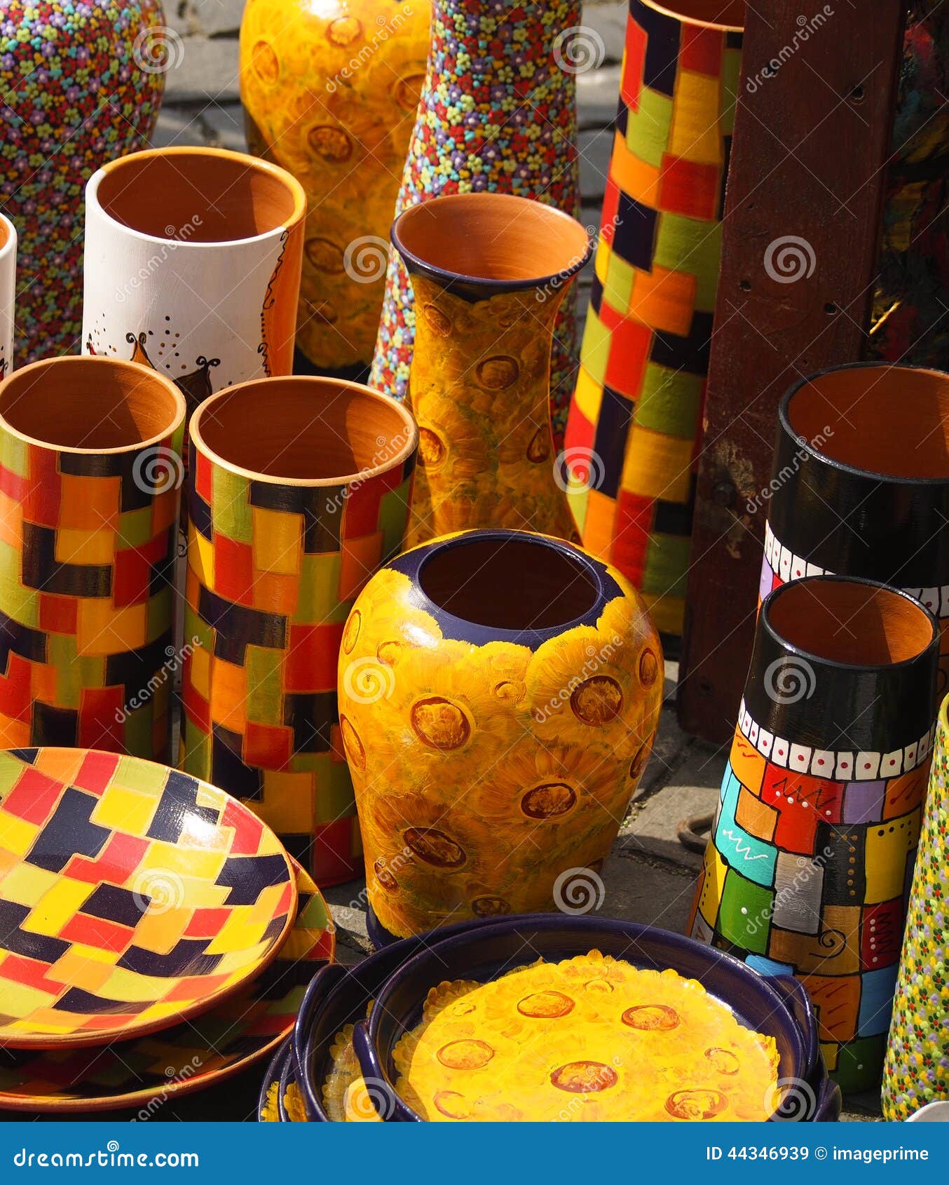 Modern Pottery stock image. Image of artistic, painted - 44346939