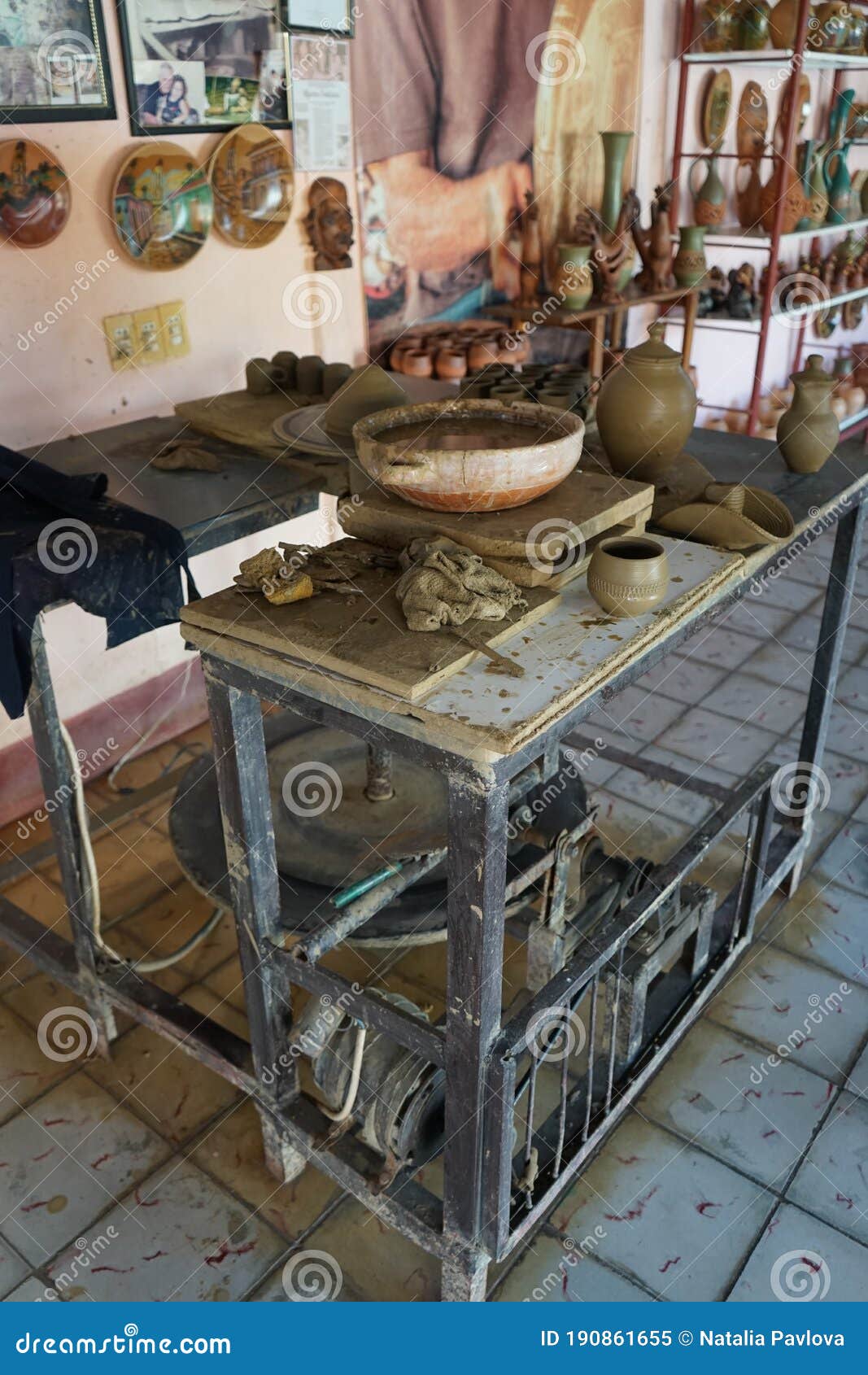 Pottery is a Traditional Folk Craft in Cuba. Trinidad Stock Image ...