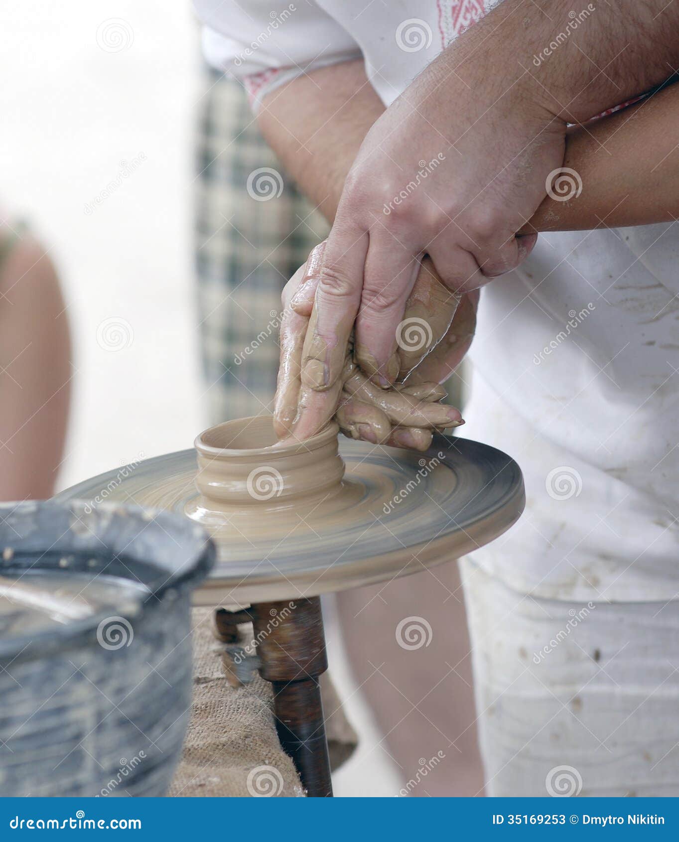 Pottery wheel stock image. Image of skill, retro, ceramic - 35169253