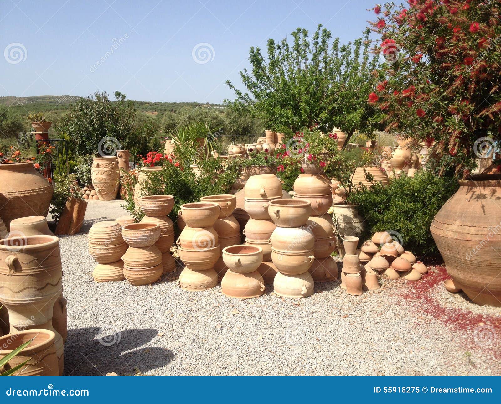 Pottery Workshop on the Island of Crete in 2015 Stock Image - Image of ...