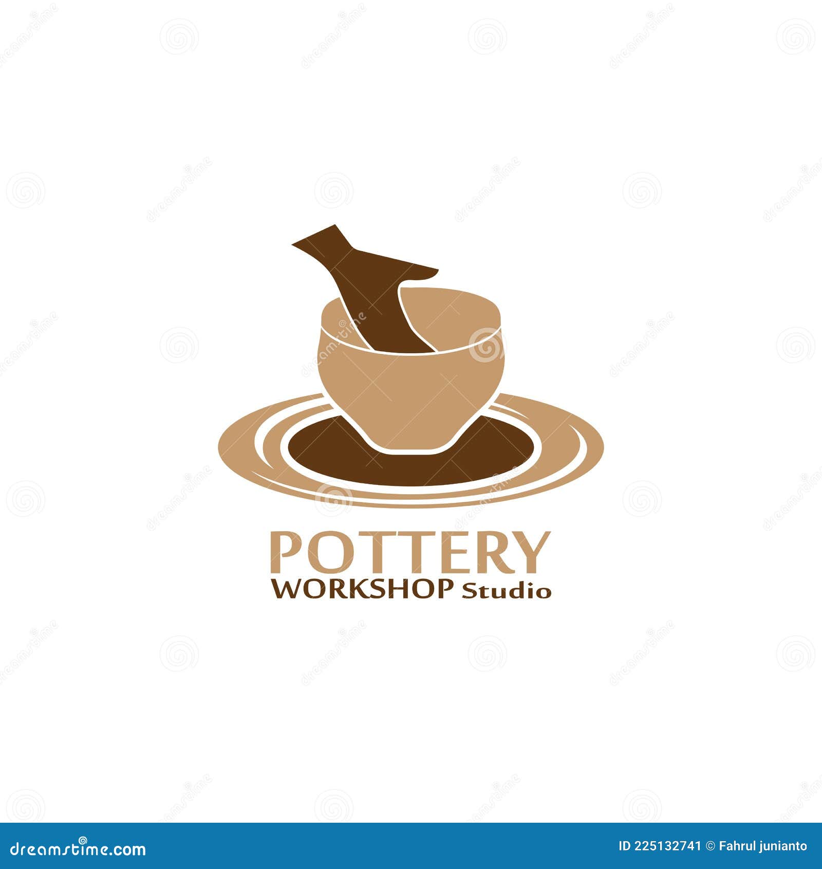 Pottery Workshop Studio Logo Vector Template Stock Vector ...