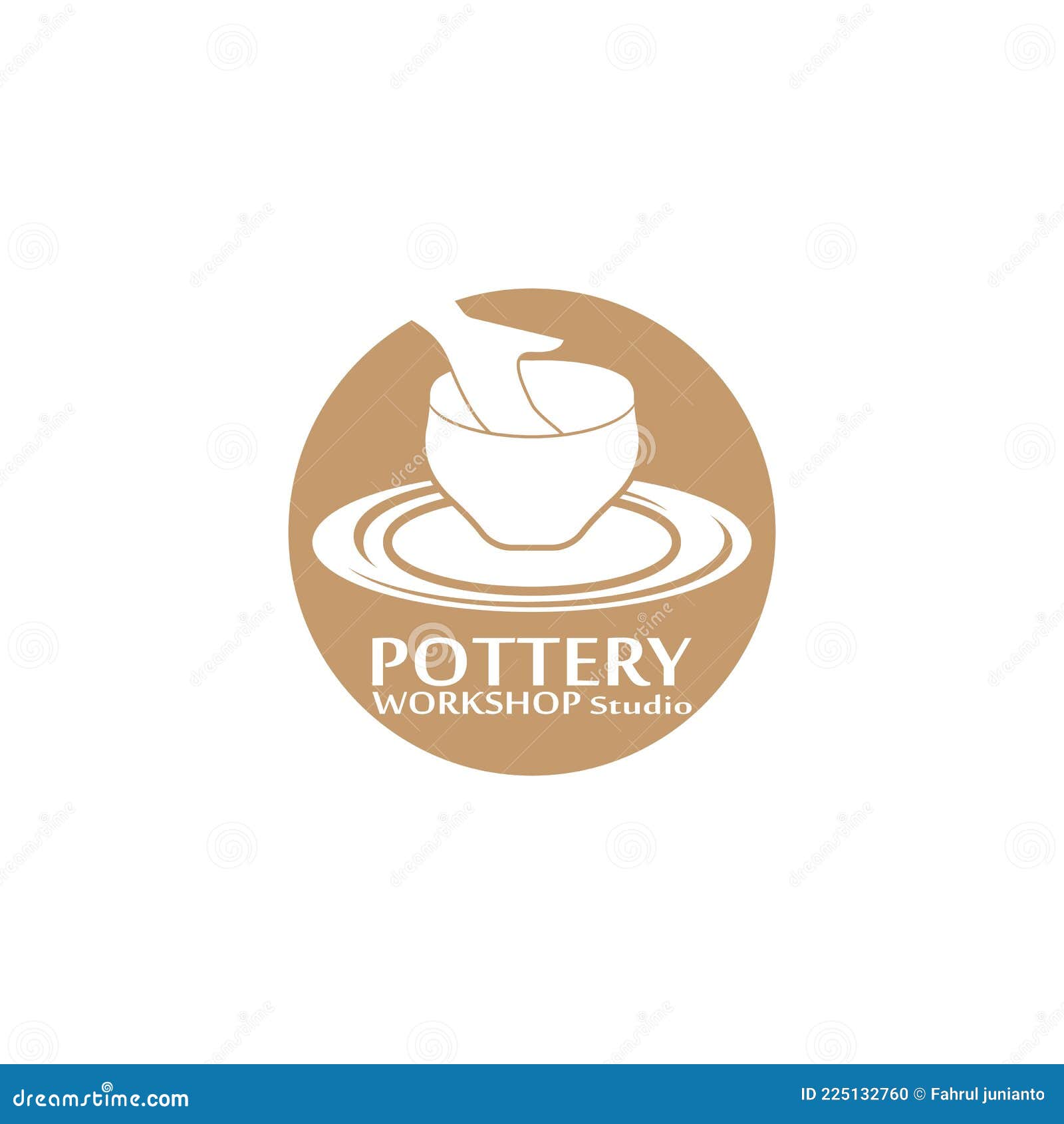 Pottery Workshop Studio Logo Vector Template Stock Vector ...