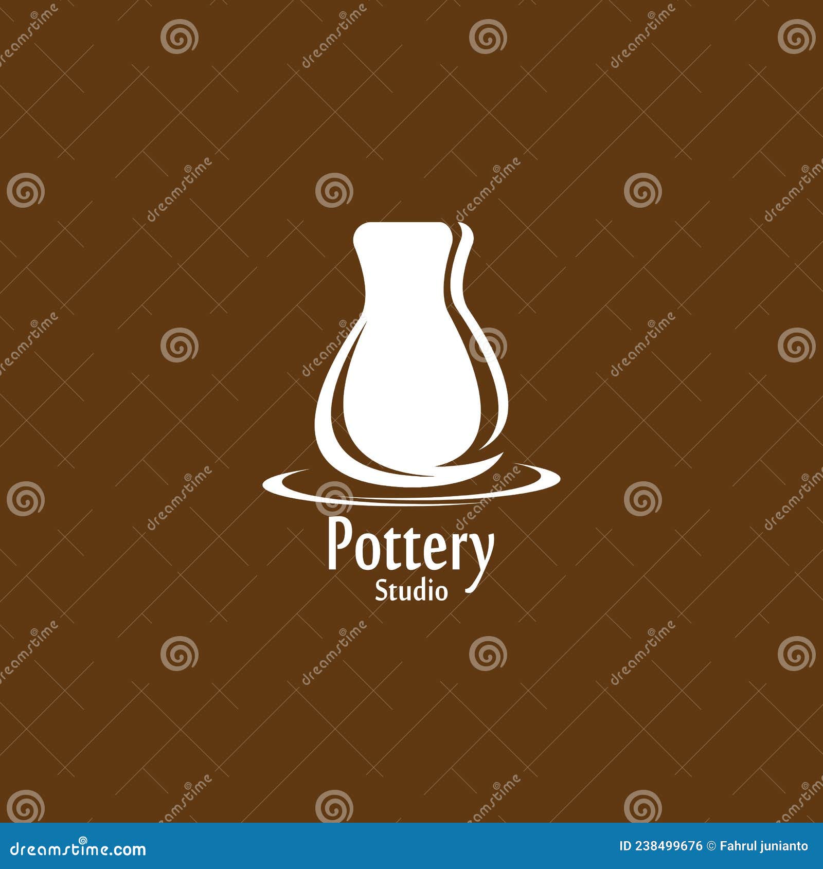 Pottery Workshop Studio Logo Vector Template Stock Vector ...