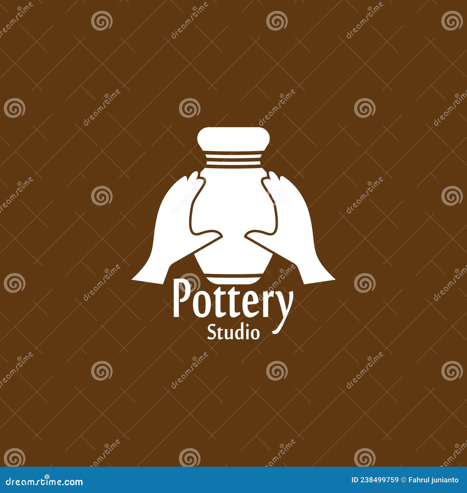 Pottery Workshop Studio Logo Vector Template Stock Vector ...