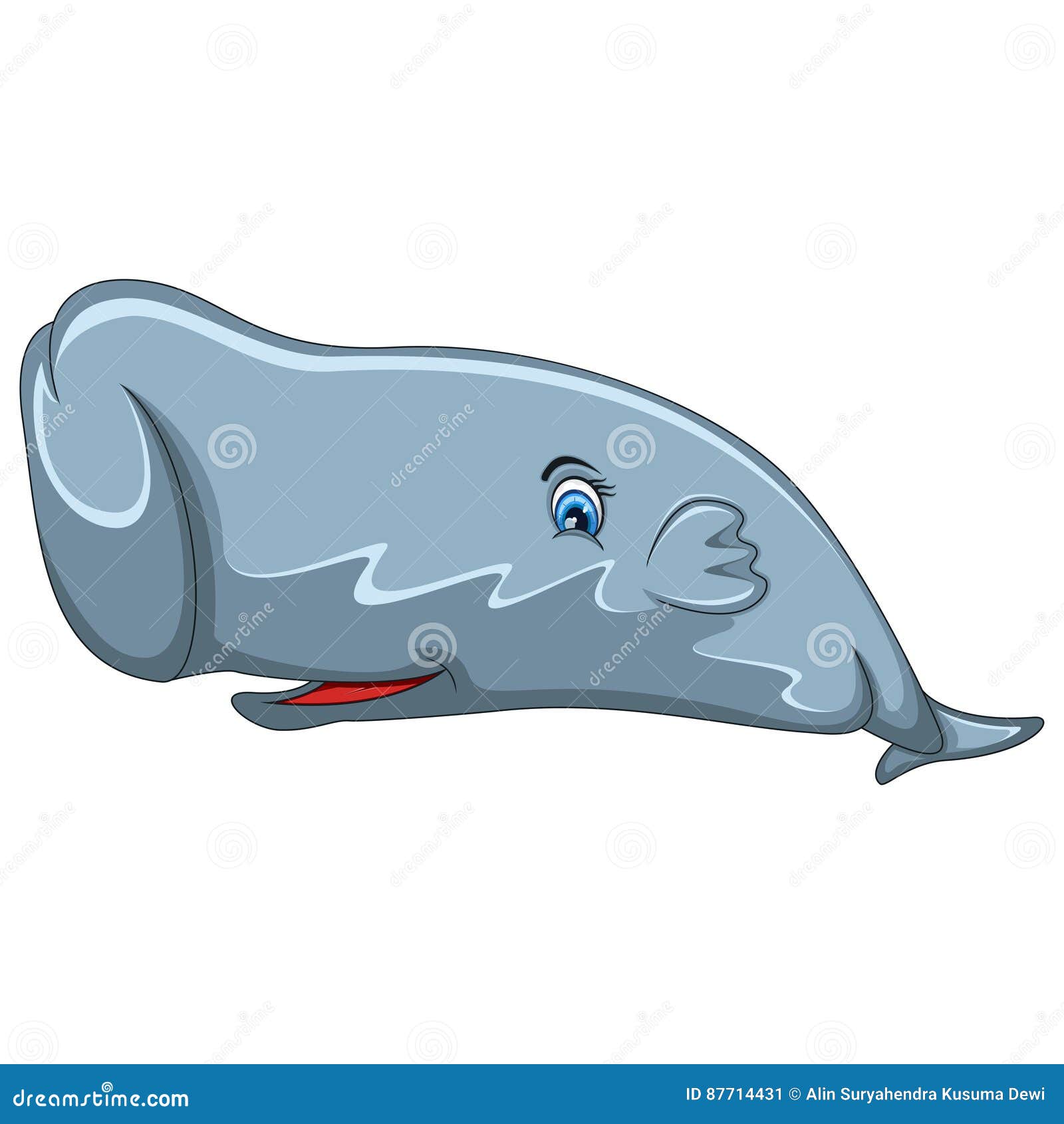 Pottwal-Karikatur vektor abbildung. Illustration von zeichen - 87714431