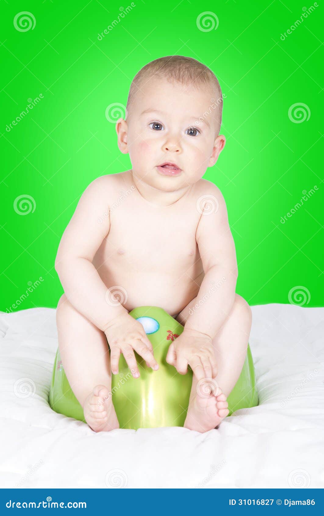Potty and baby stock image. Image of expression, isolated - 31016827