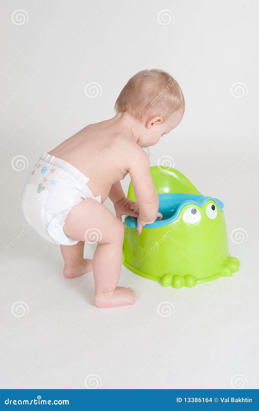 Potty time stock photo. Image of baby, child, happy, healthy - 13386164