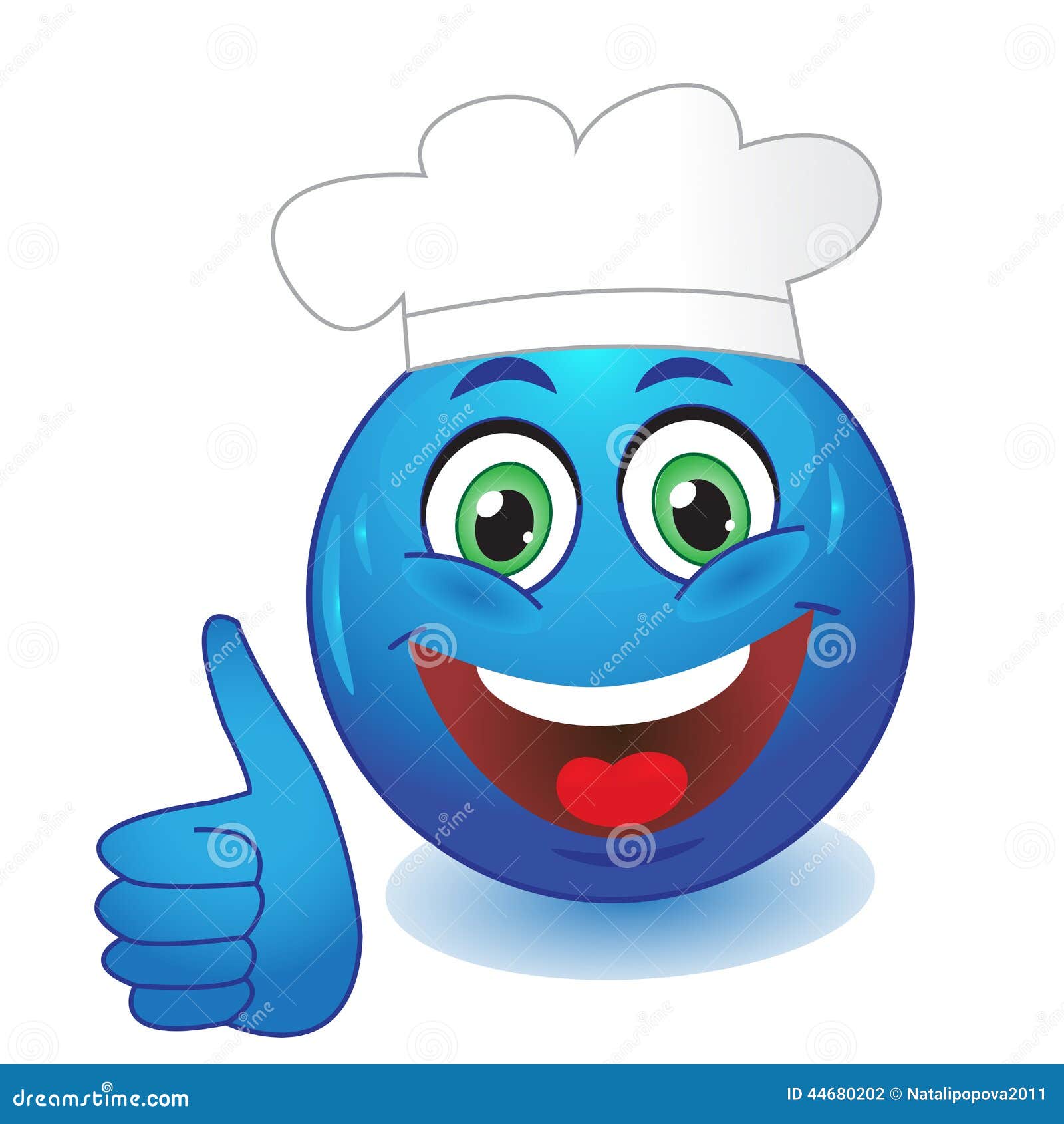 Pouce Bleu Vers Le Haut D'émoticône Illustration de Vecteur ...