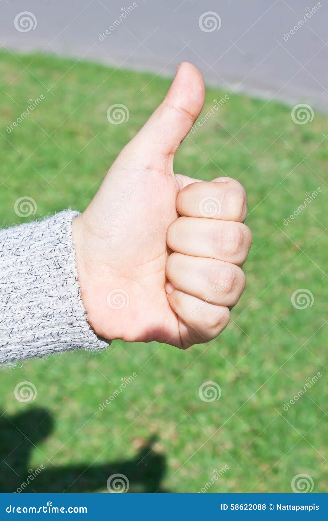 Pouce de symbole de main photo stock. Image du apparence - 58622088