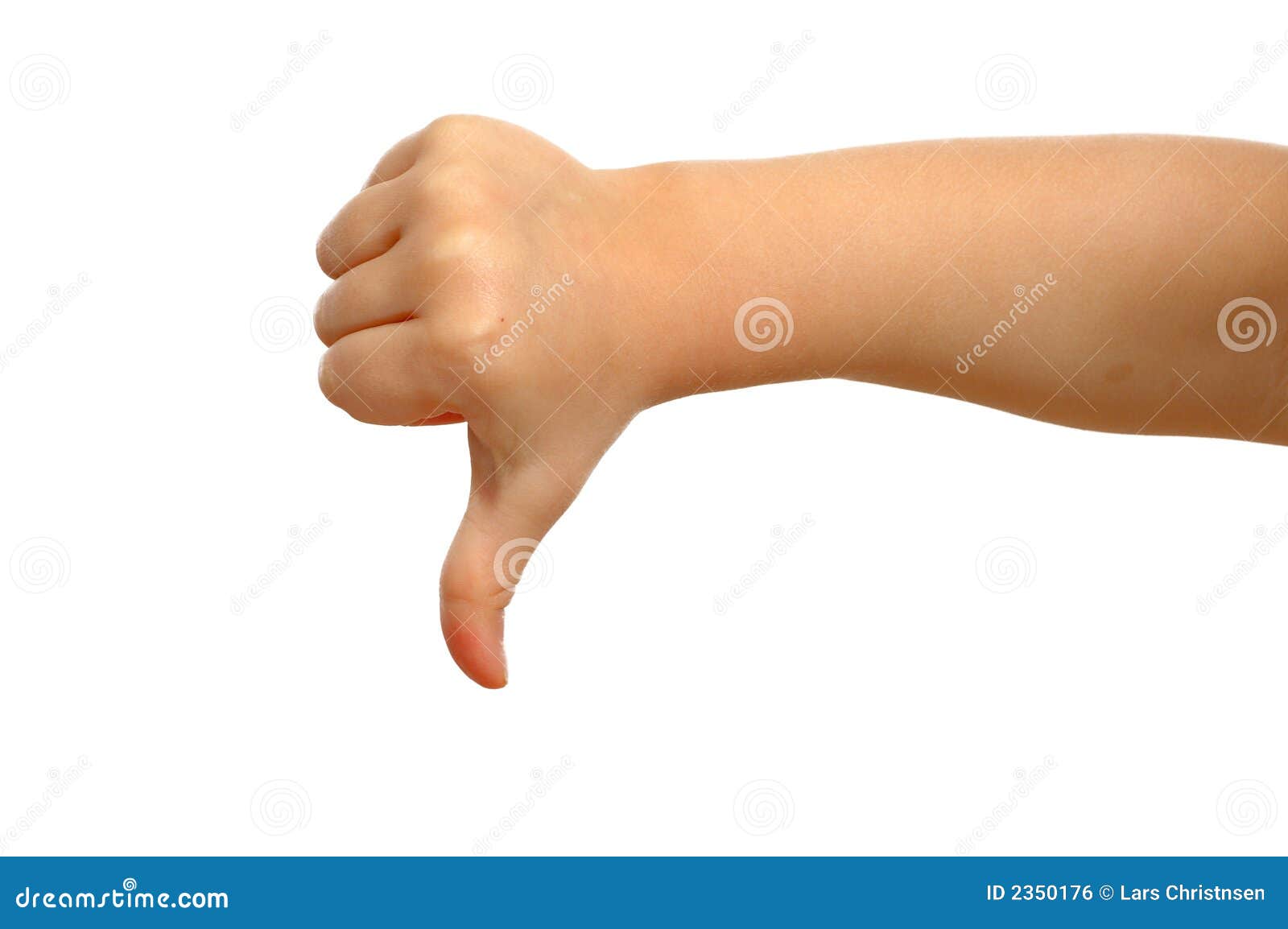 Pouce vers le bas photo stock. Image du main, communiquez - 2350176
