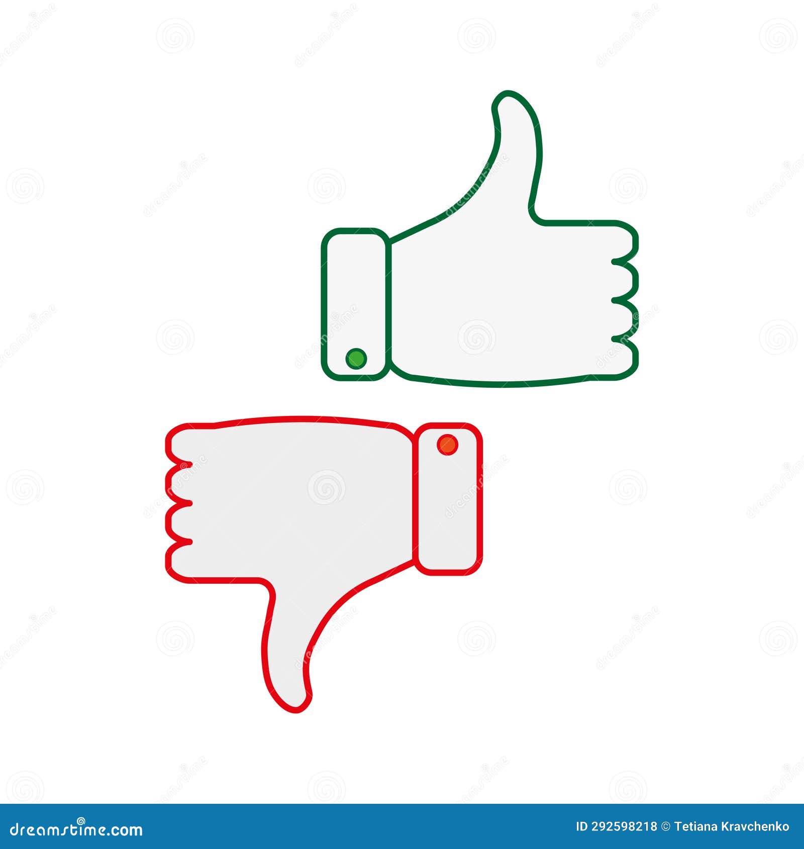 Pouce Vers Le Bas. Illustration Vectorielle. Eps 10. Illustration de ...