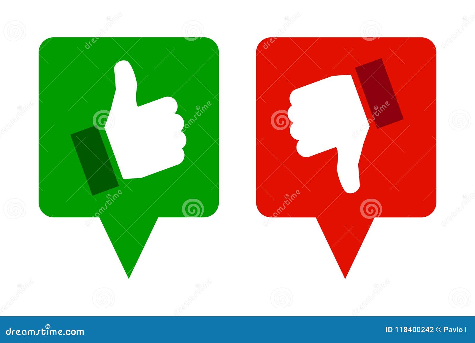 Pouce, Vers Le Bas - Vecteur Illustration Stock - Illustration of ...