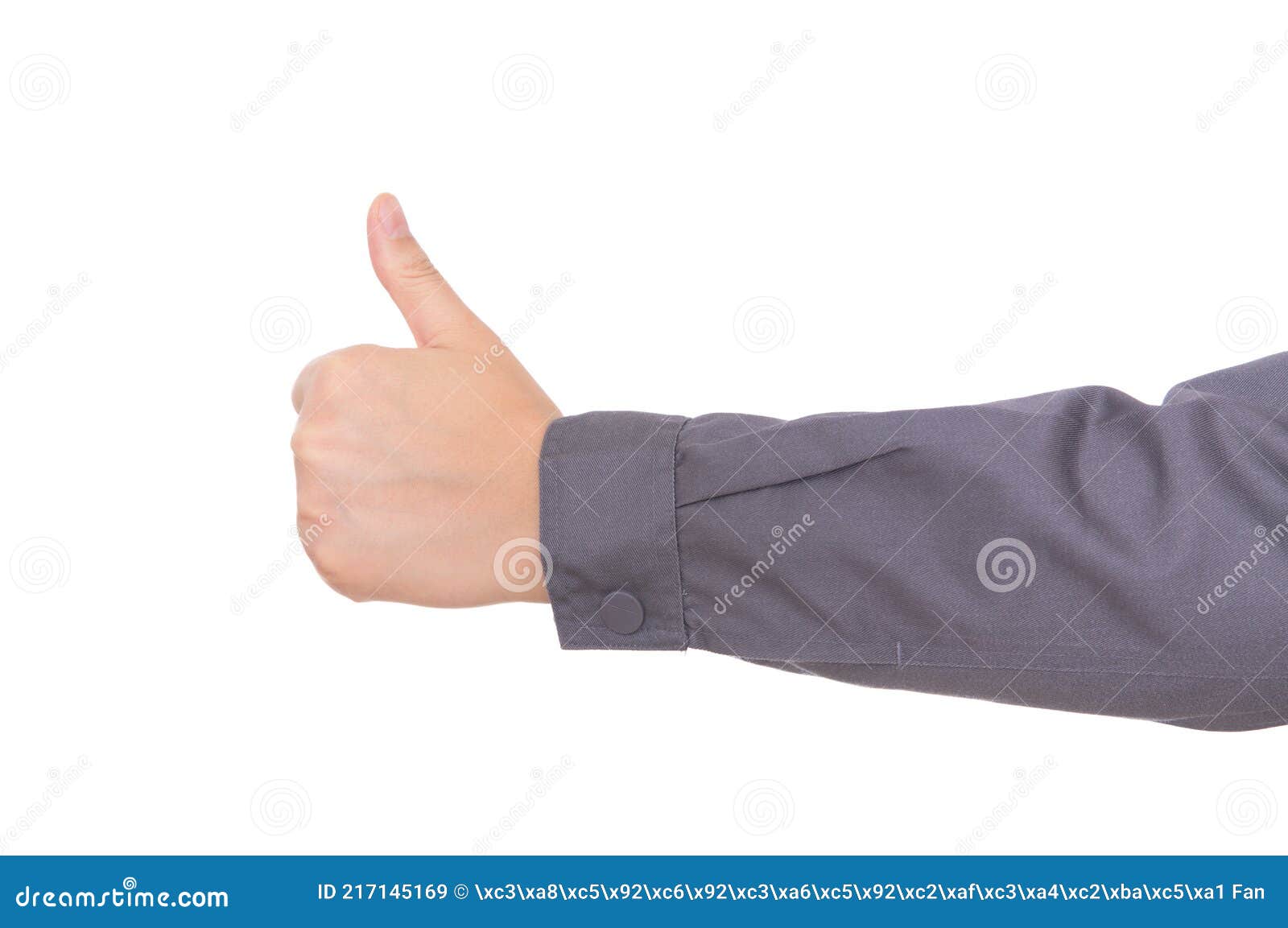 Pouce Vers Le Haut Devant Un Fond Blanc Image stock - Image du éloge ...