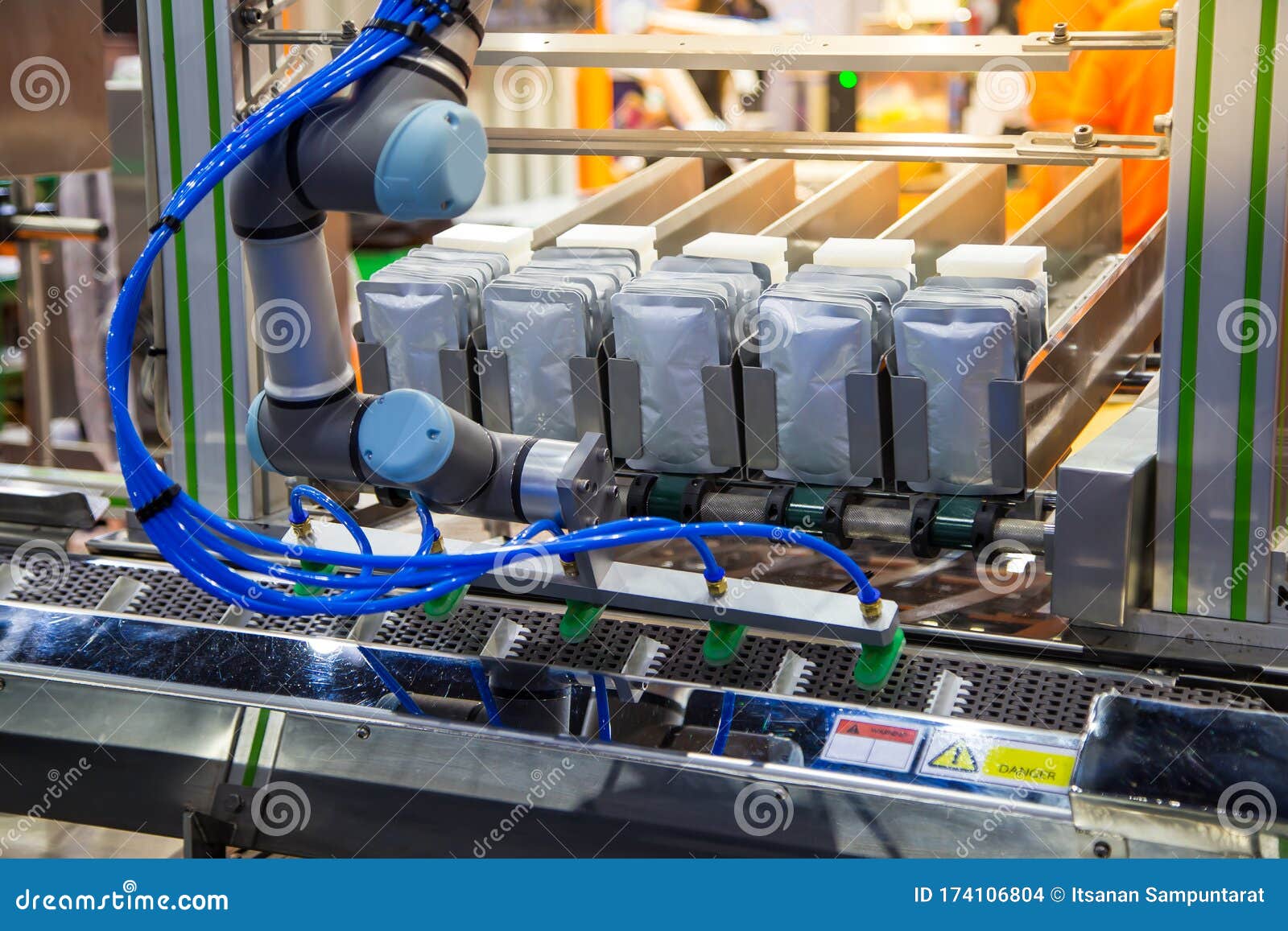 Pouch Seal Sensor Inspection Stock Photo - Image of factory, machinery ...