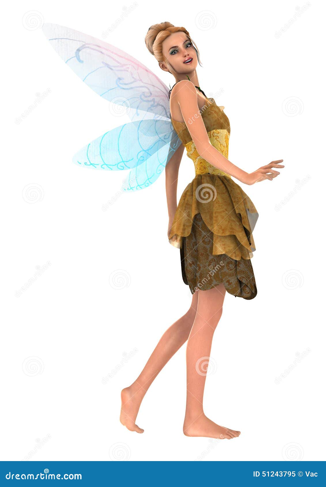 Pouco Fae ilustração stock. Ilustração de fêmea, menina - 51243795