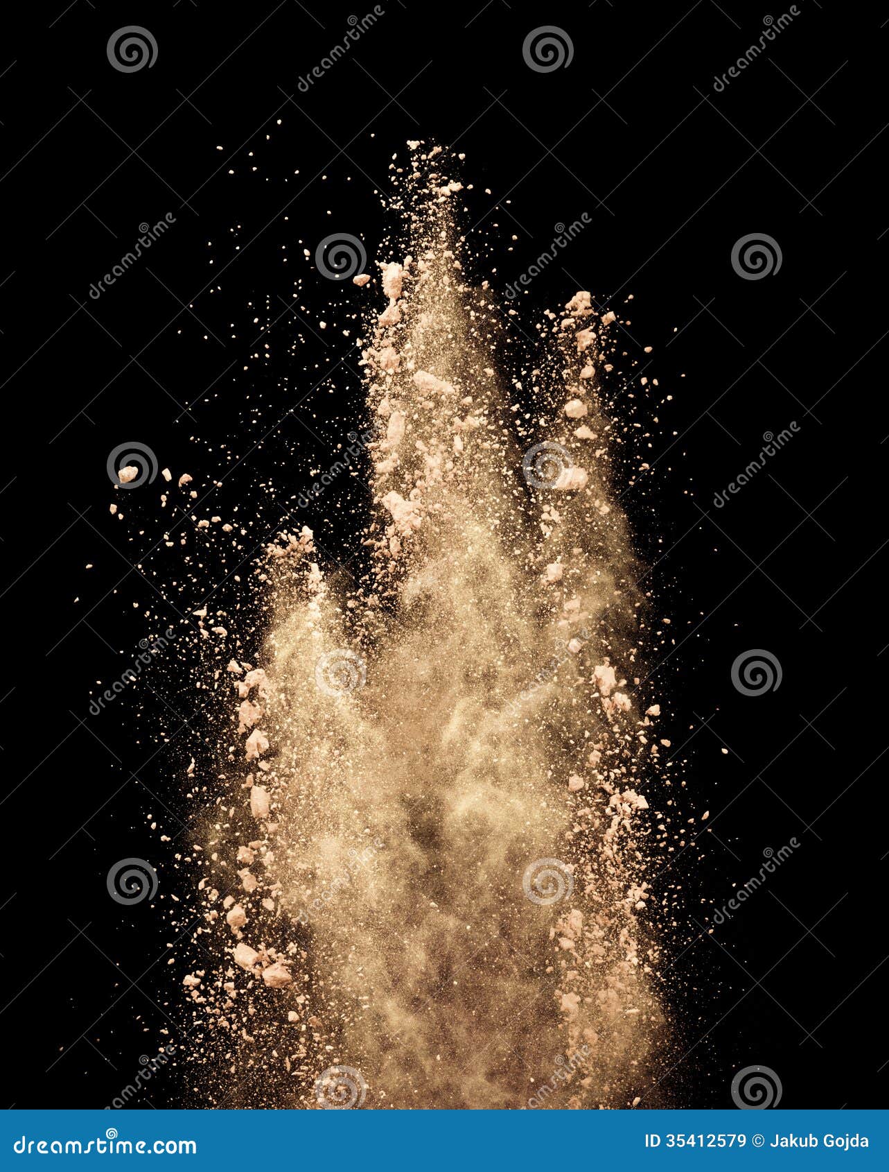 Poudre de maquillage image stock. Image du soin, renivellement - 35412579