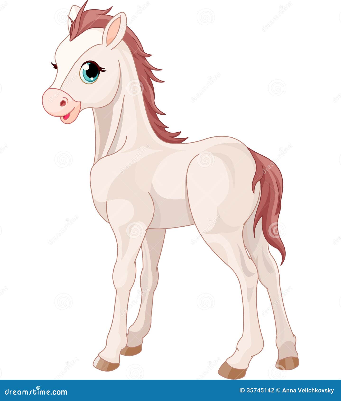 Poulain de cheval illustration de vecteur. Illustration du conceptions ...