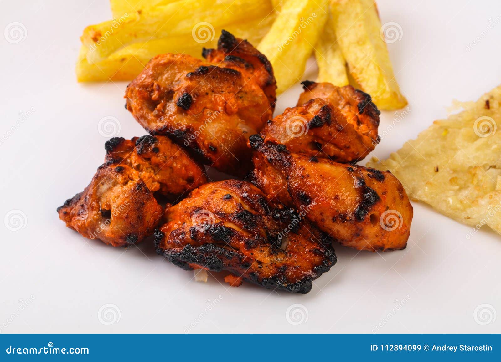 Poulet de Tandoori image stock. Image du mangez, indien - 112894099