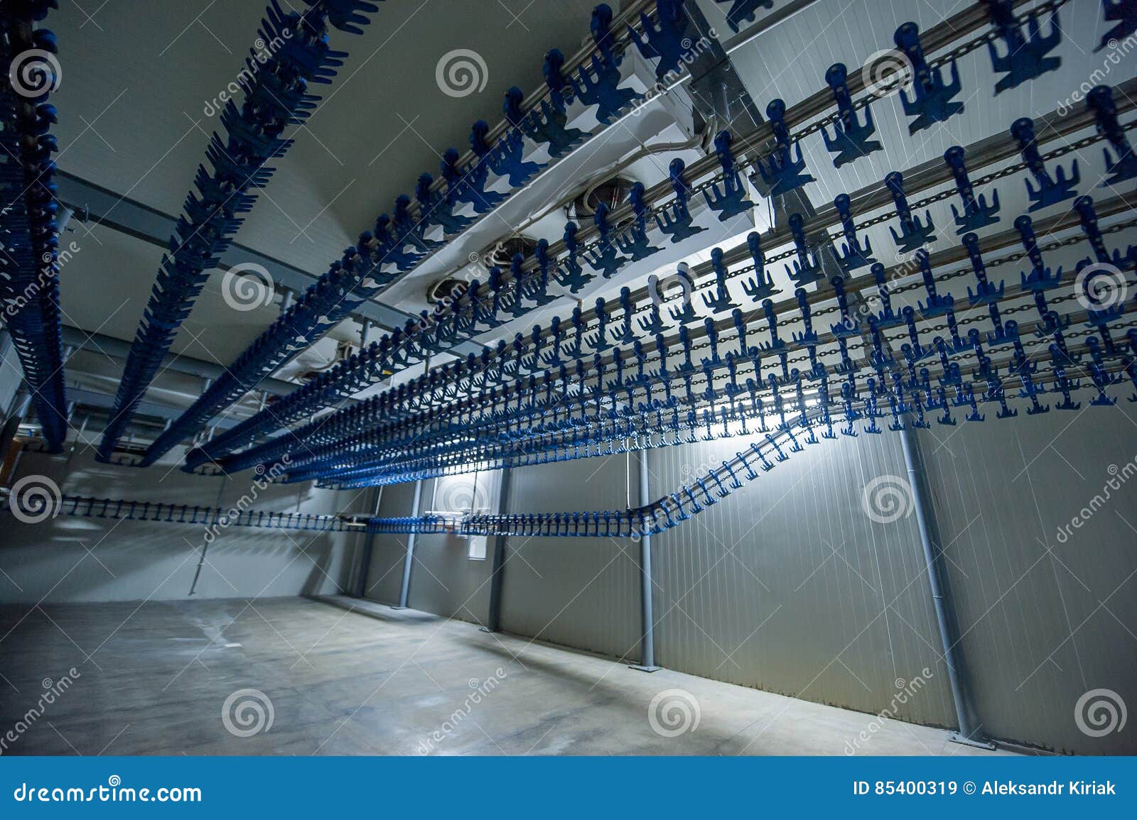 Poultry processing plant stock image. Image of automated - 85400319