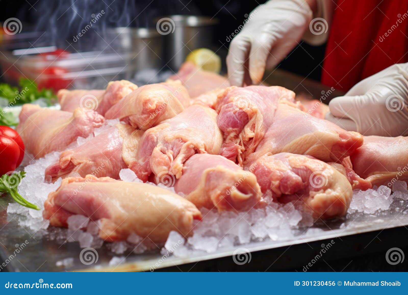 Poultry Processing Stages of Chicken Meat Production Stock Illustration ...