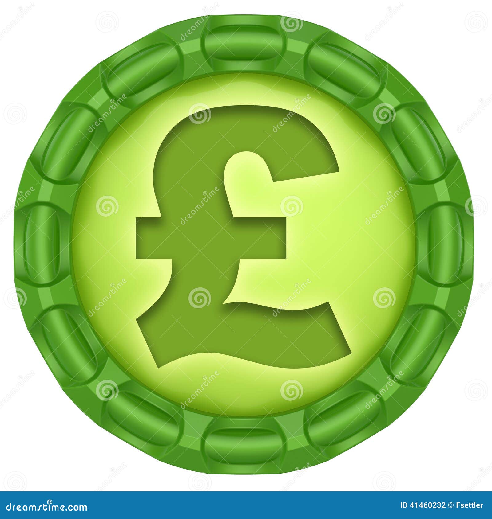 Pound. stock illustration. Illustration of isolated, icon - 41460232