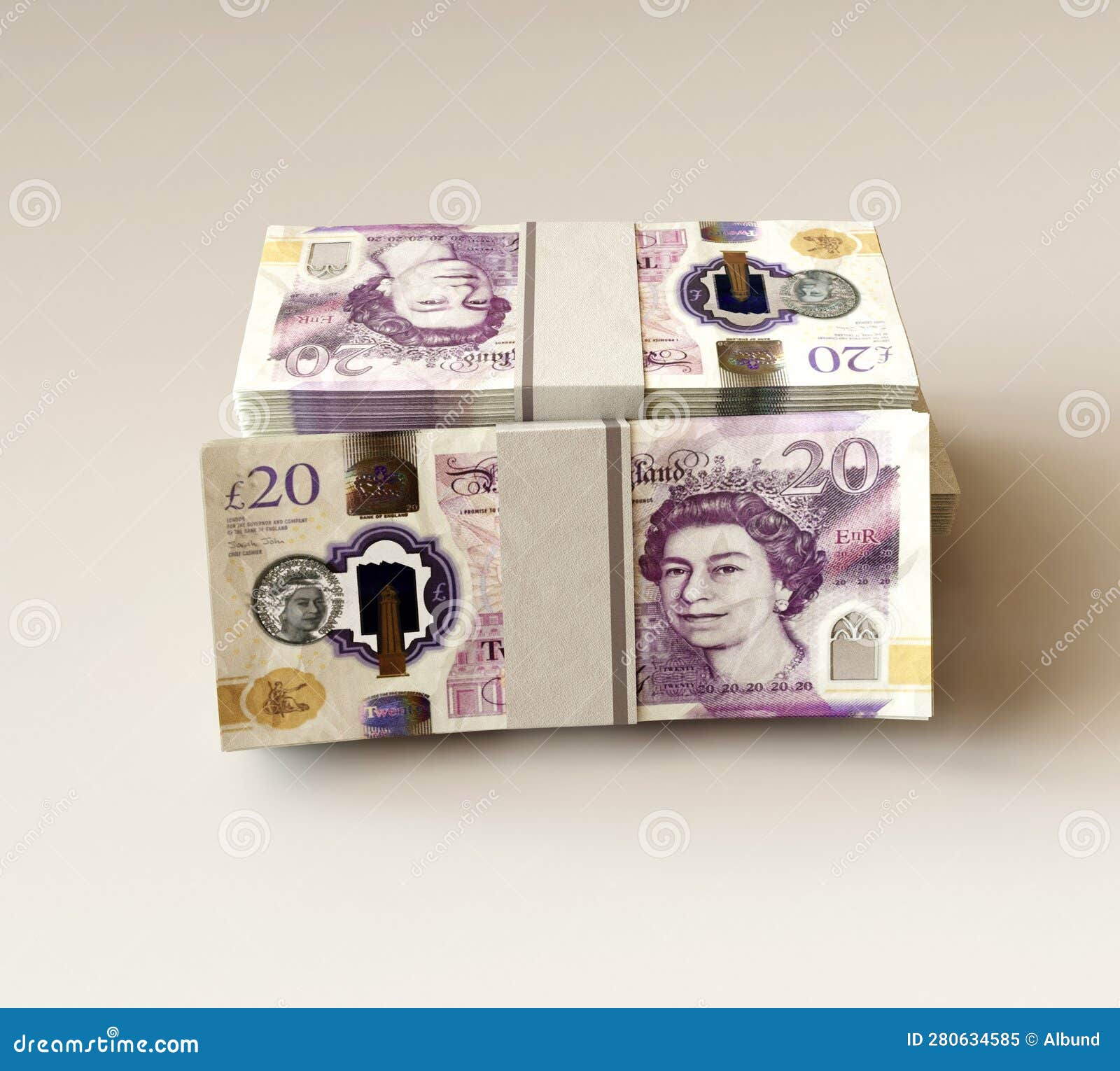 Pound Cash Note Pile editorial image. Illustration of interest - 280634585