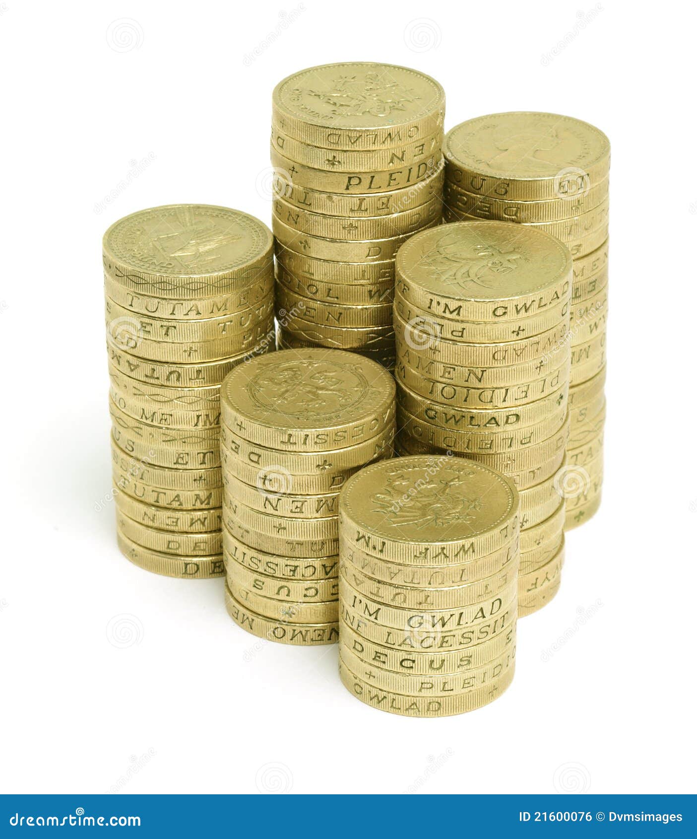 Pound Coin Stack Clipart